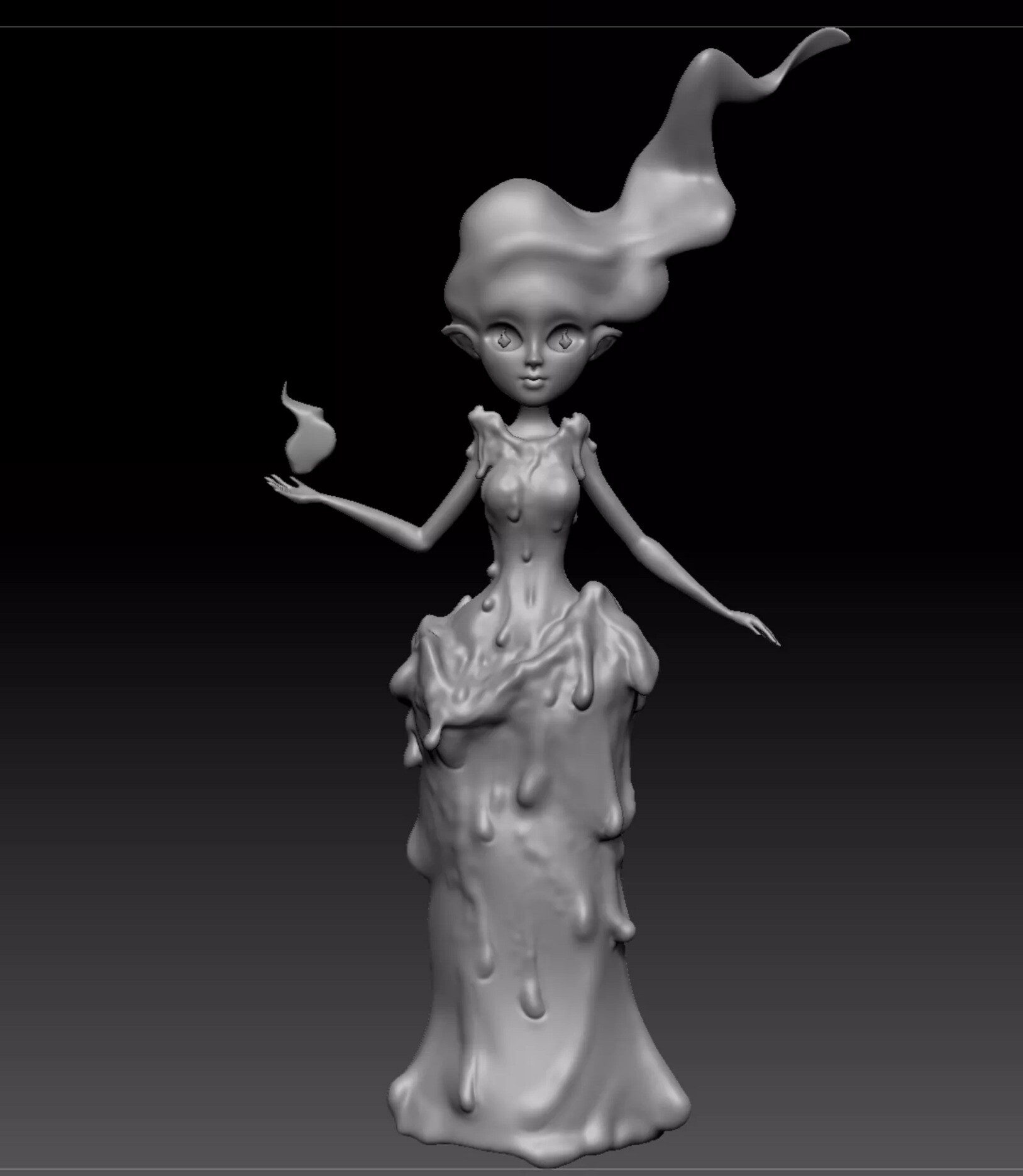 ArtStation - Preview of Candle Girl Project