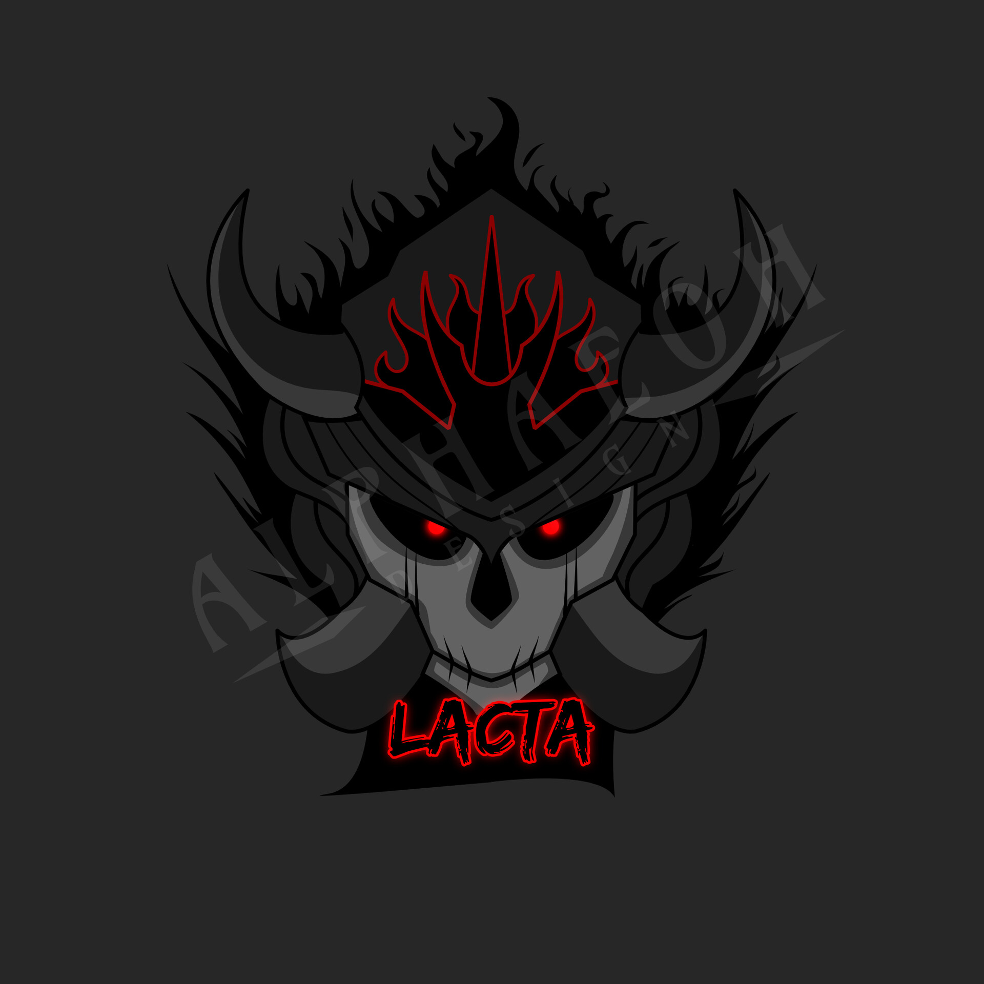 ArtStation - Skeleton Samurai, Vector Logo