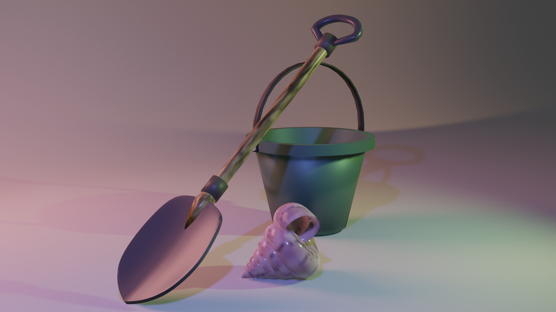 Max Curtiss - Project 1 - Low Poly Props (Beach Theme)