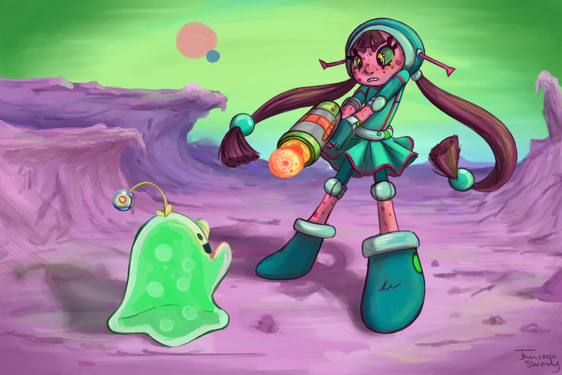 ArtStation - Space Girl - Character Design