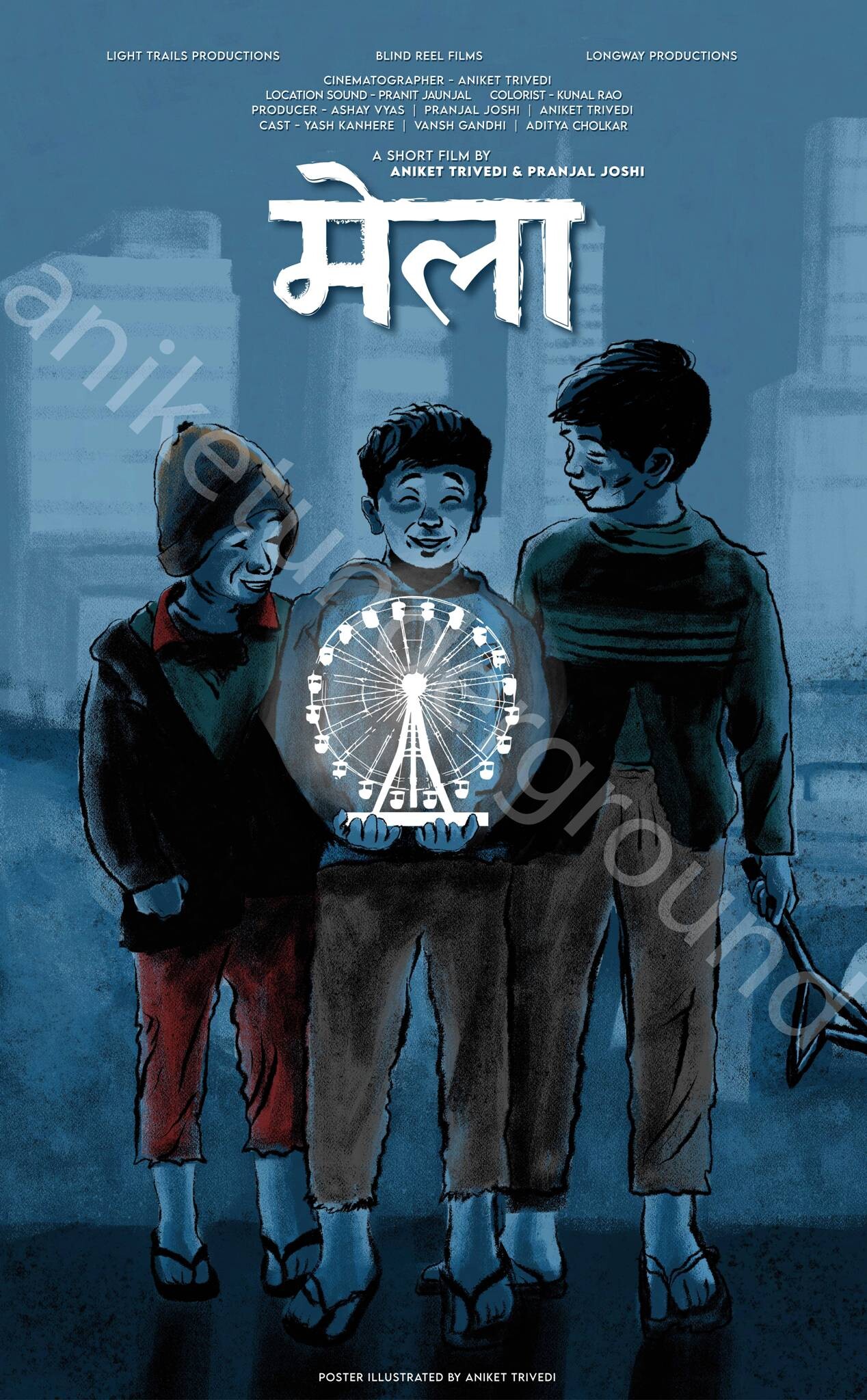 ArtStation - Carnival (Mela) Short Film Original illustrated poster