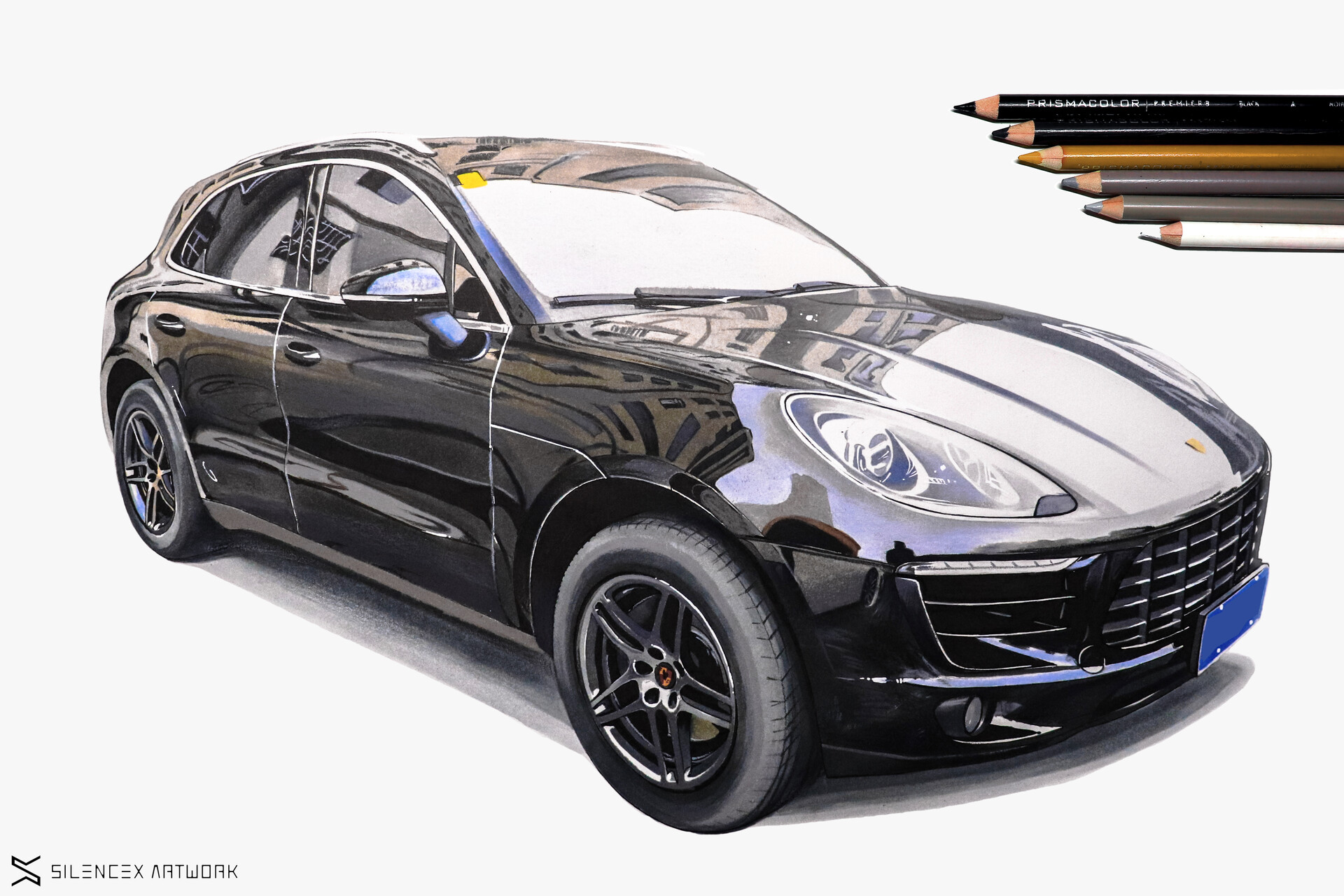 ArtStation - Handdrawing 丨PORSCHE MACAN