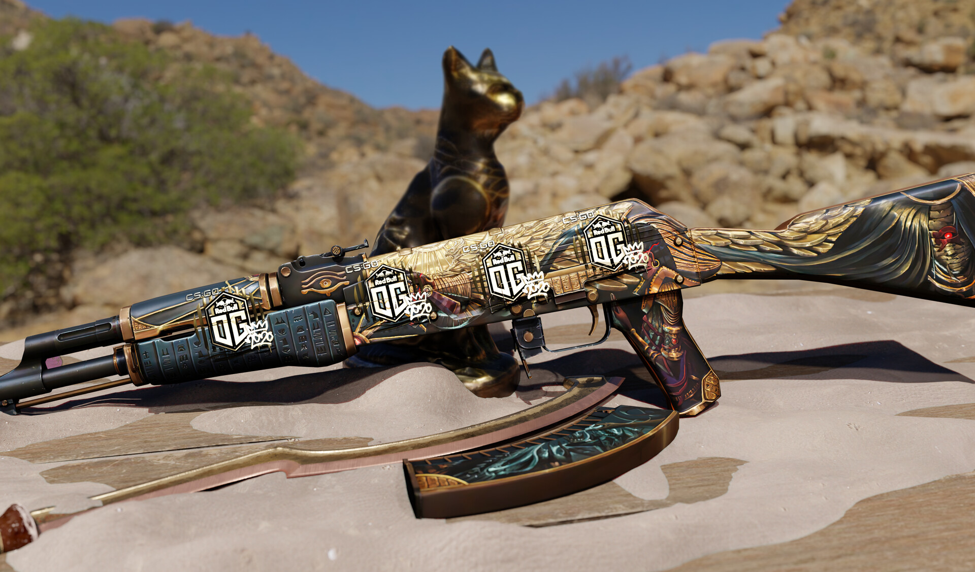 ArtStation - AK-47 legion of anubis