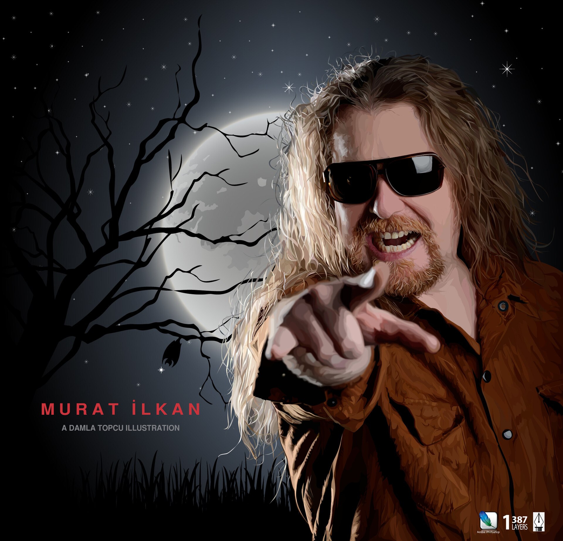 ArtStation - Pentagram Murat Ilkan / Illustration Drawing by Damla Topcu