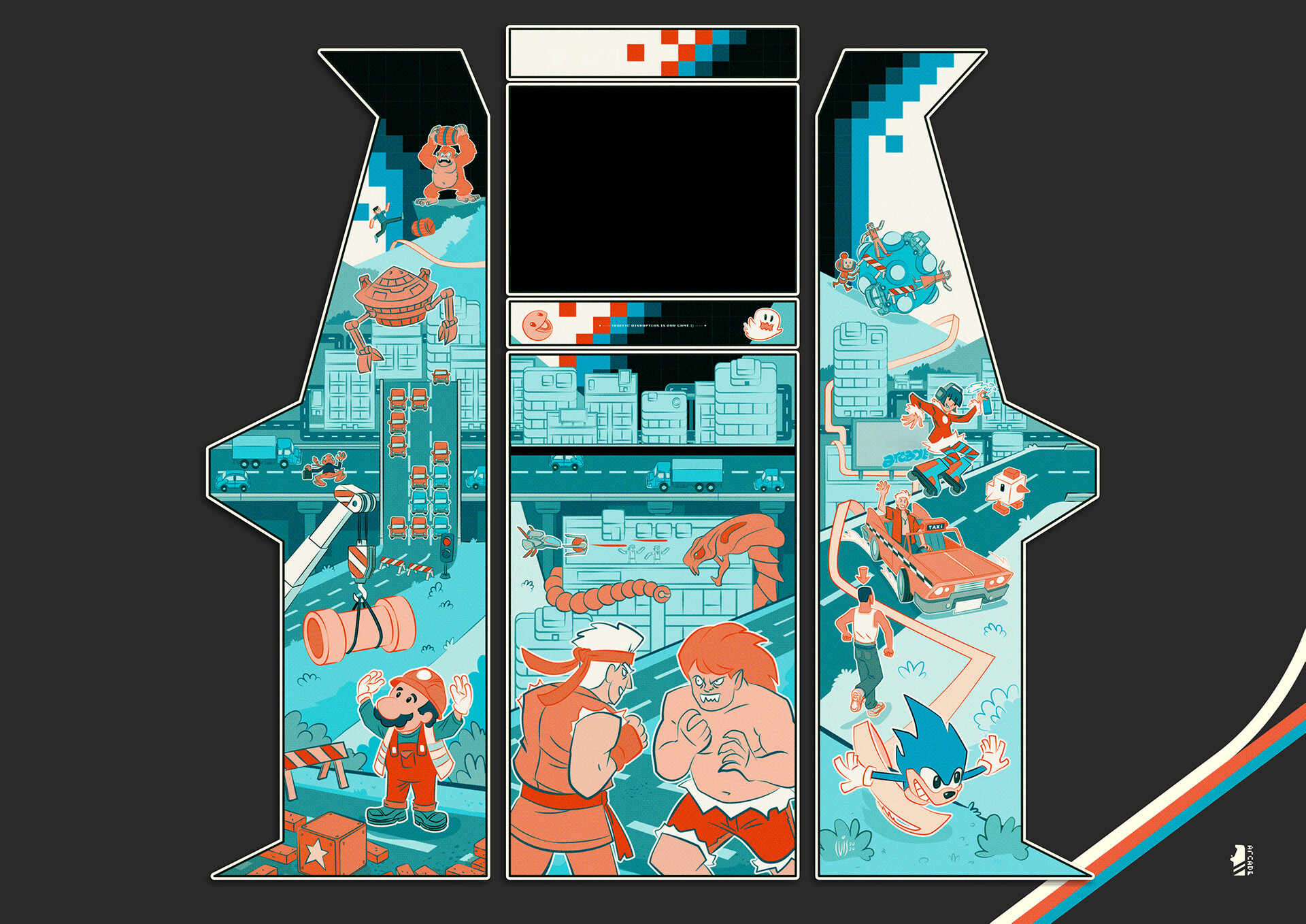 ArtStation - Custom Arcade Illustration