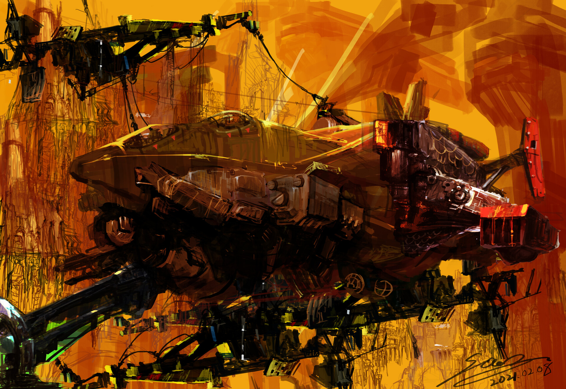 ArtStation - Space Air Base ..20210208.