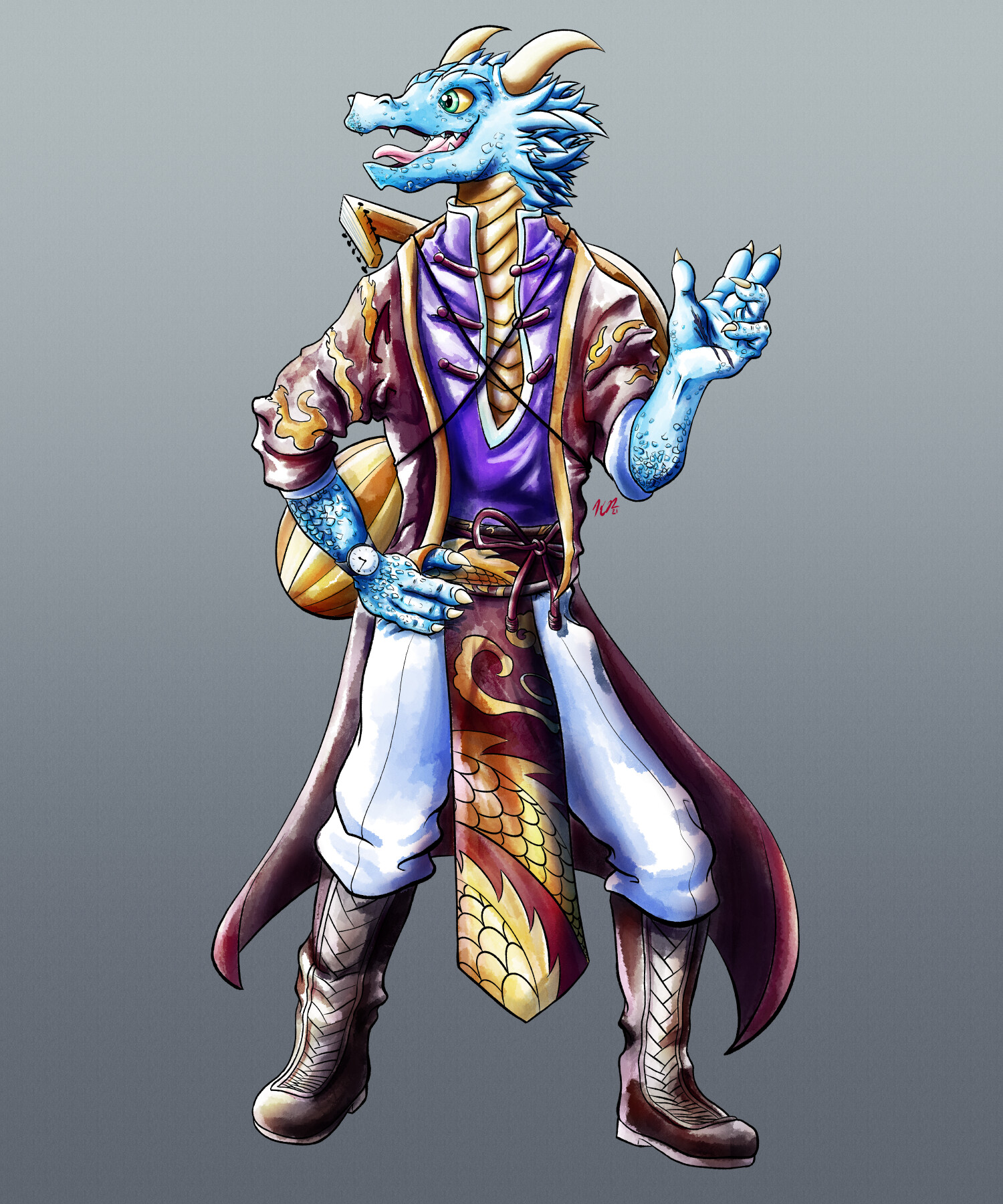 ArtStation - Dragonborn D&D Character - Mystan