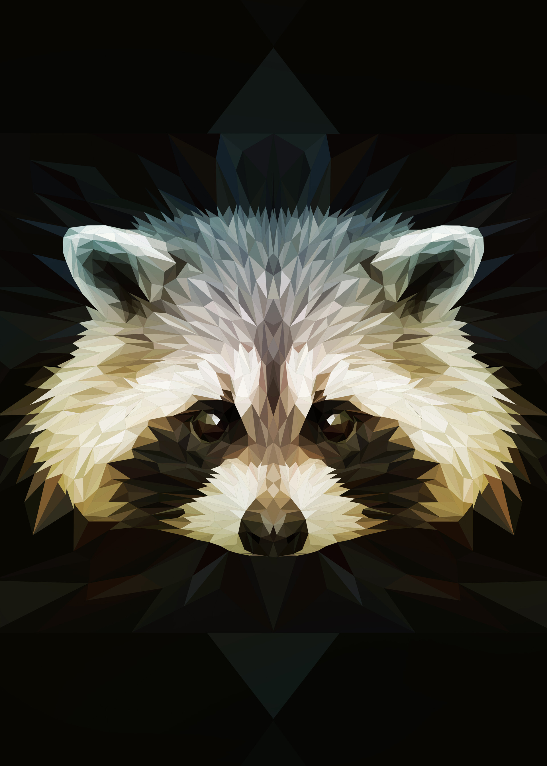 ArtStation - racoon low poly