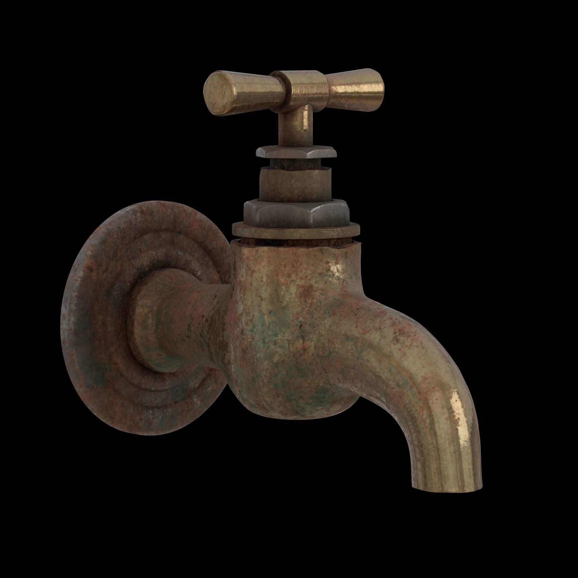 ArtStation - OLD RUSTY FAUCET
