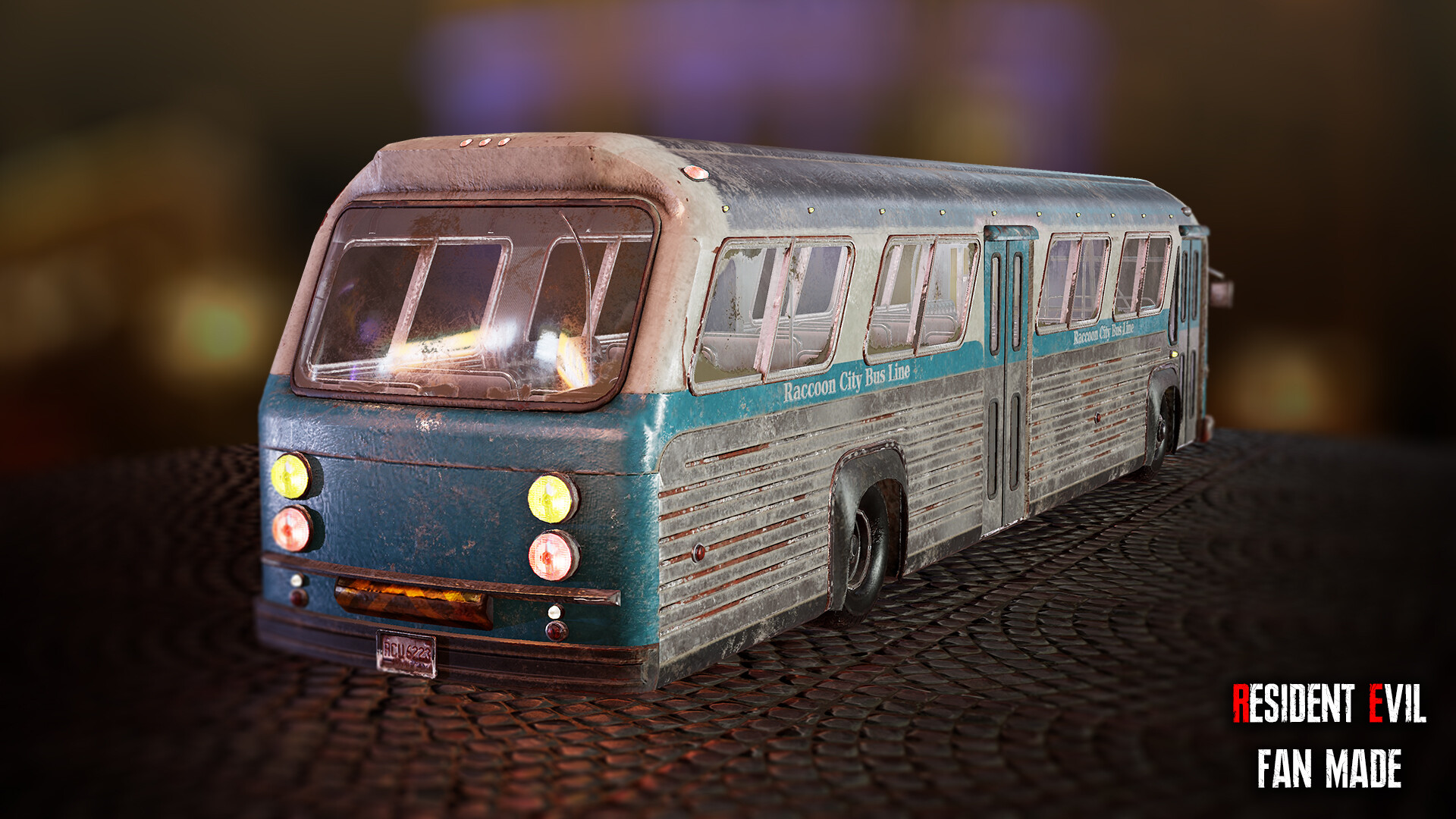 Tomato Pixels - Resident Evil 2 bus model
