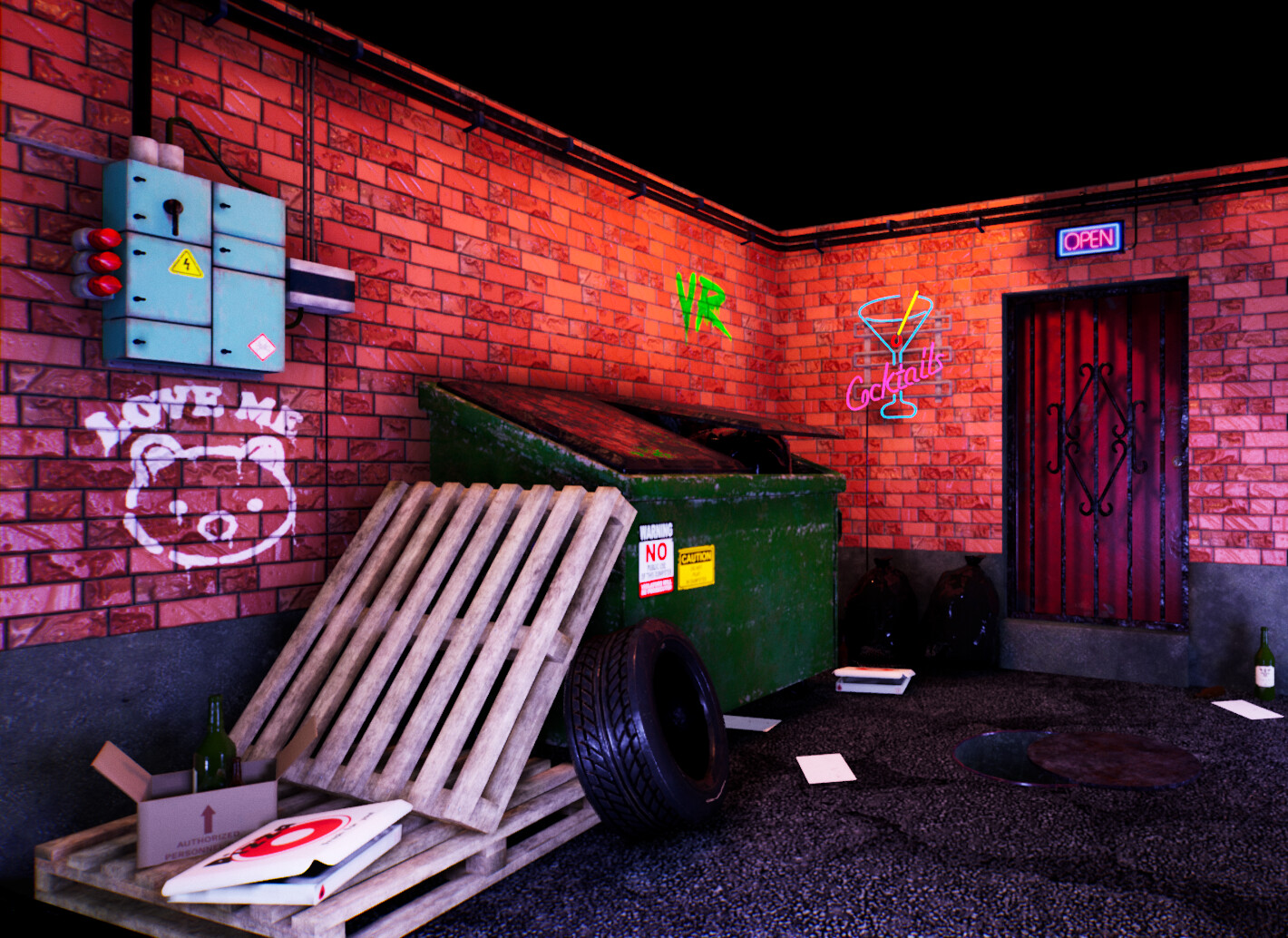 ArtStation - Urban Alley Scene