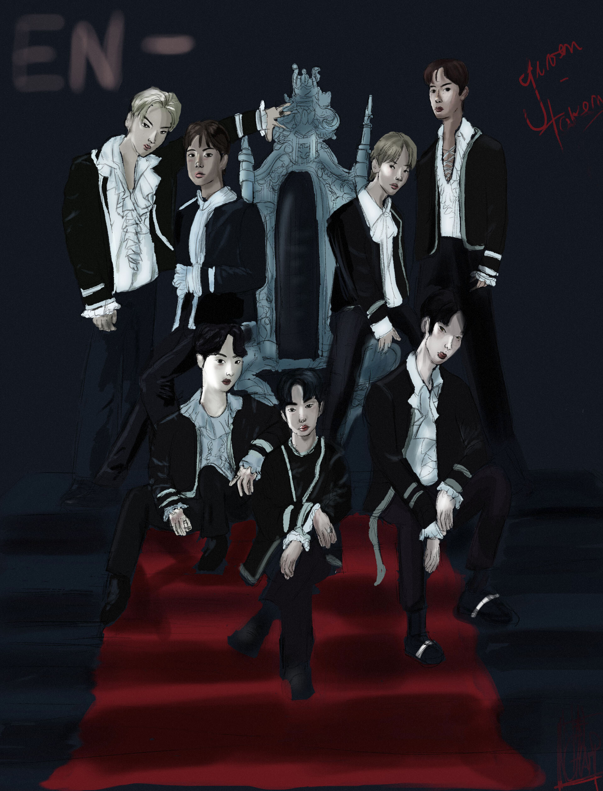 ArtStation - Enhypen kpop Fan art