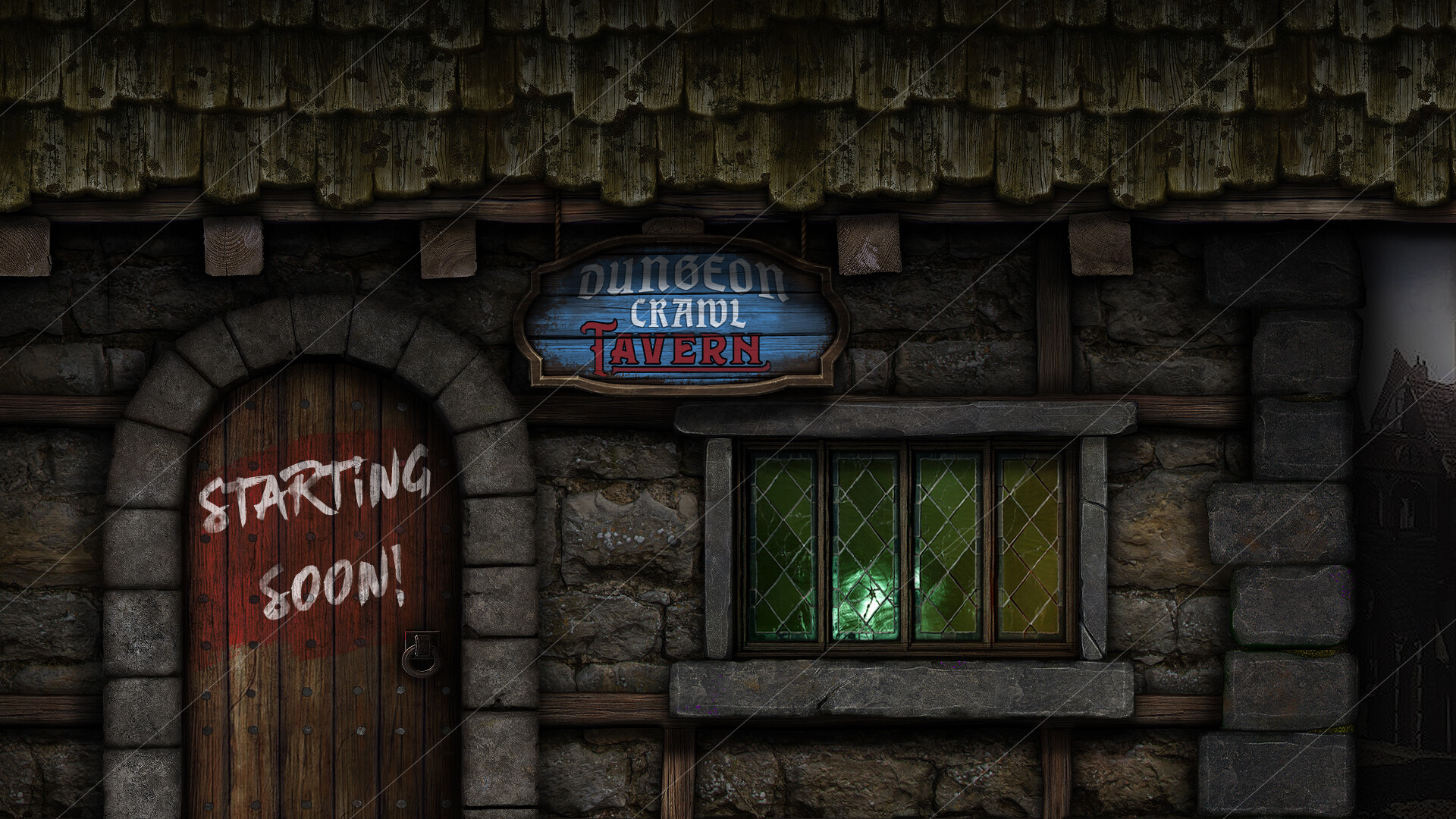 Brian Podell - Dungeon Crawl Tavern overlay design & splash