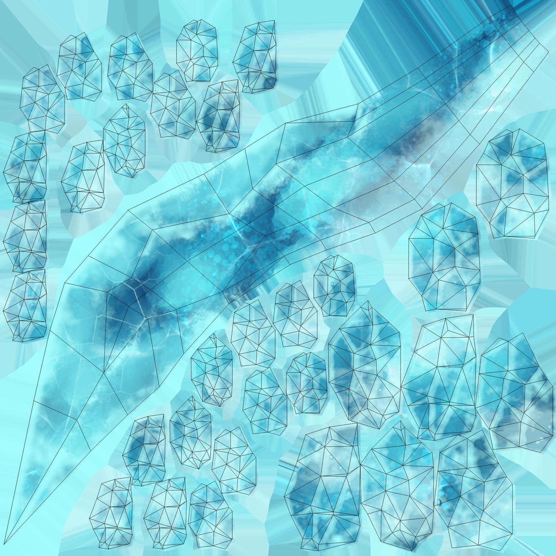 how to draw ice texture