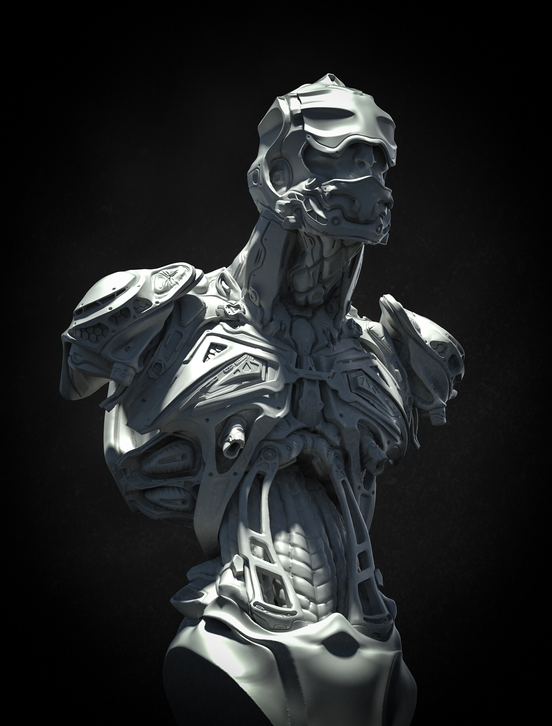 ArtStation - Mecha bust