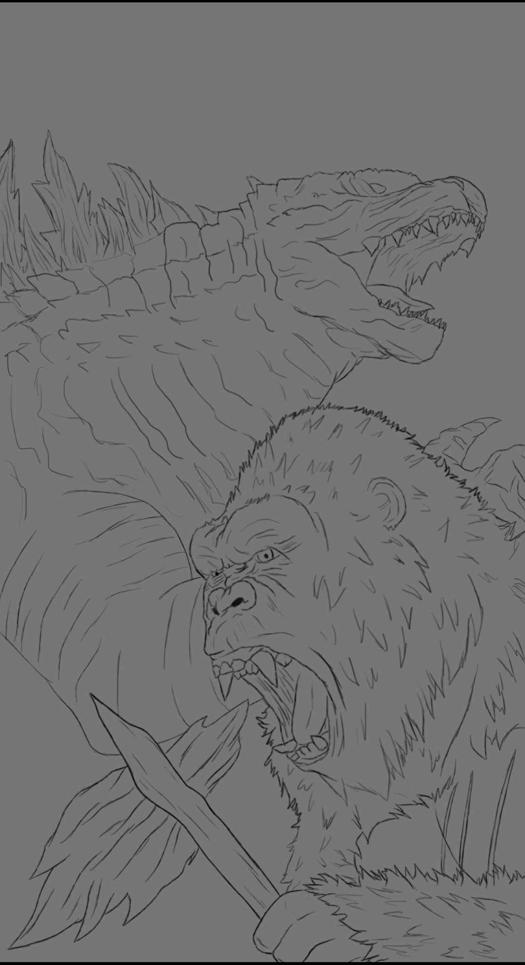 ArtStation - Godzilla Vs Kong (In Progress)