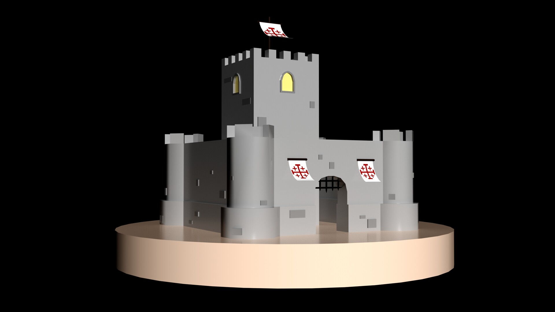 ArtStation - Low-poly Castle