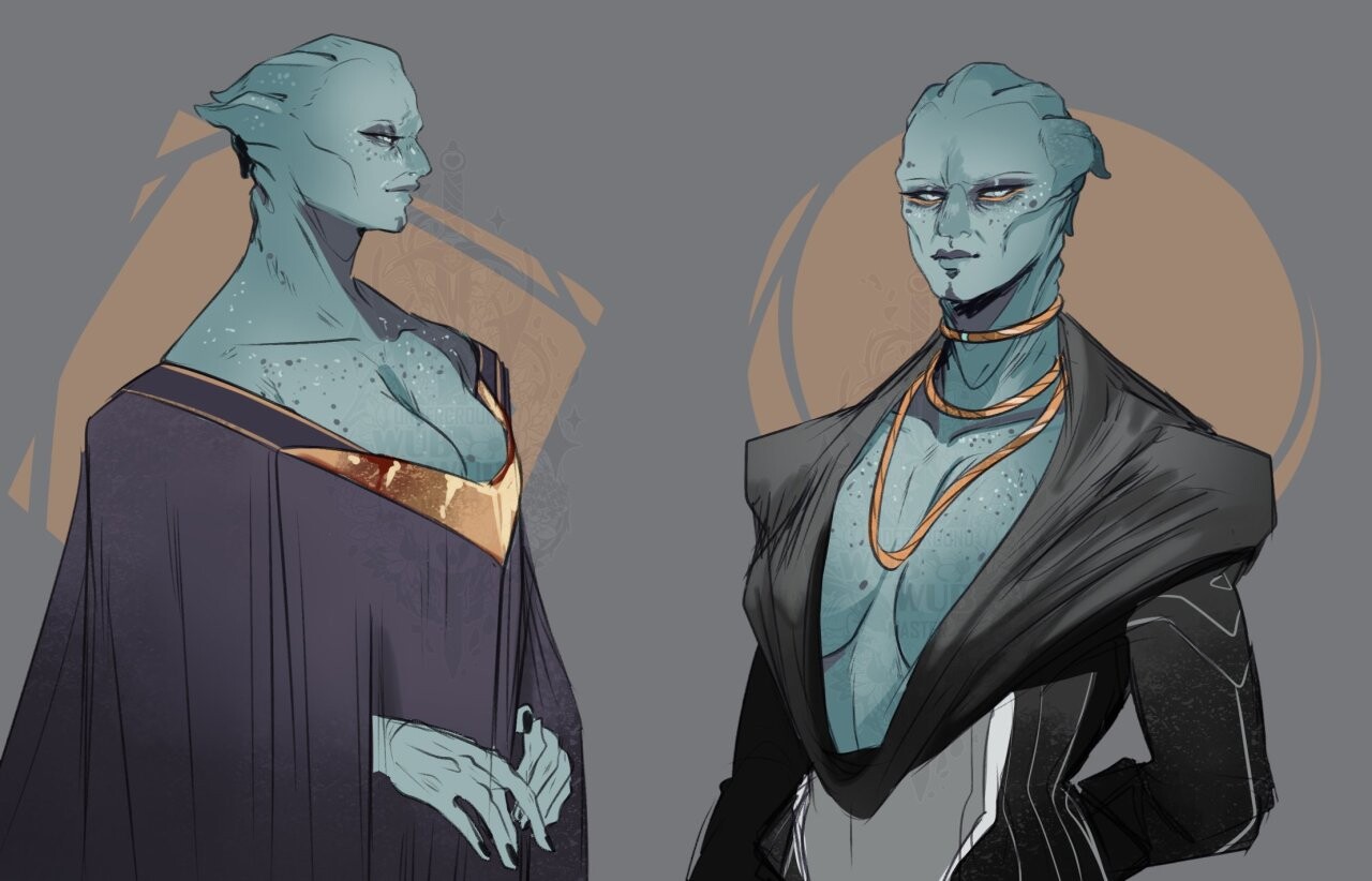 Asari Concept Art