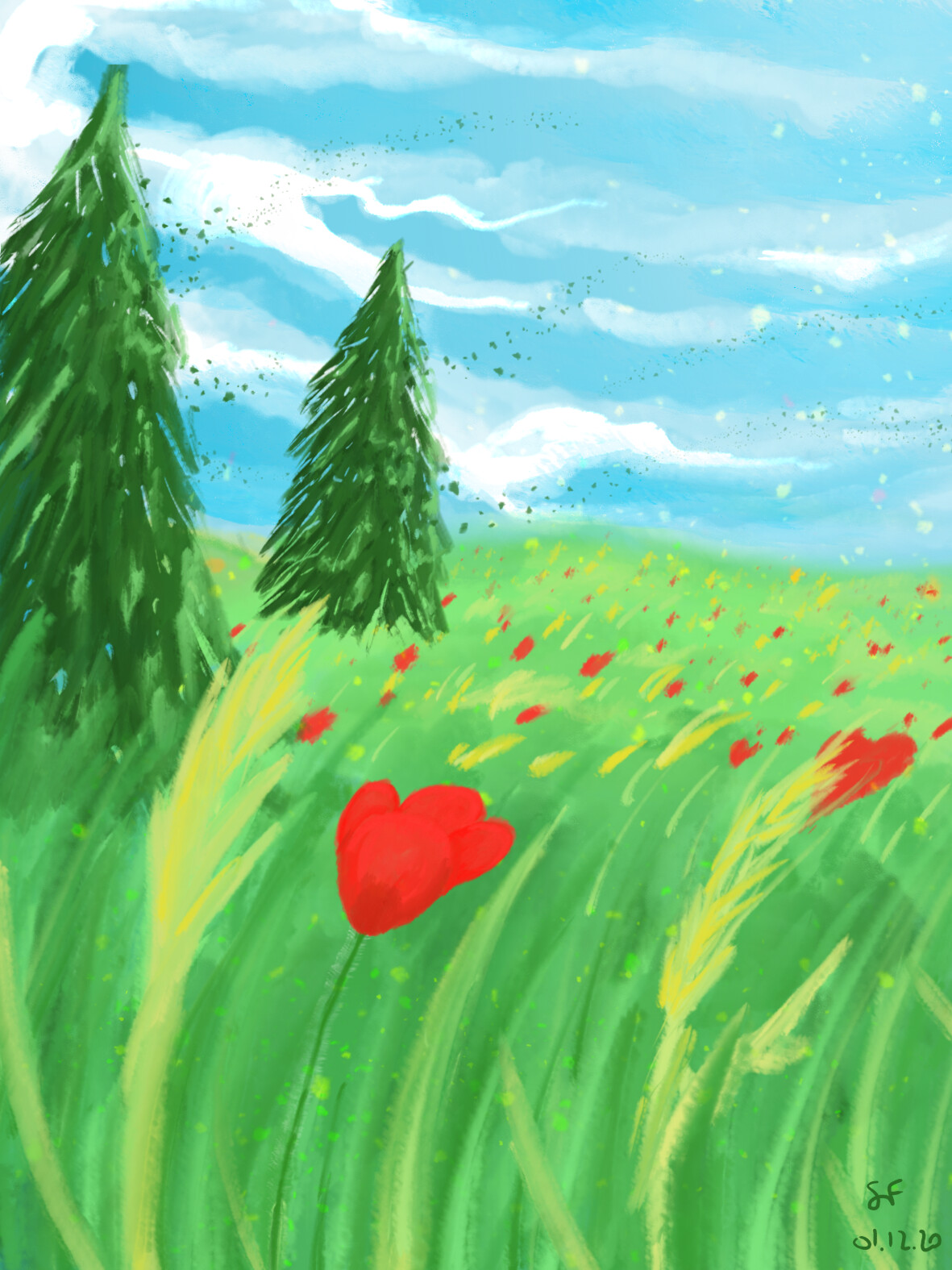 ArtStation - Flower Field