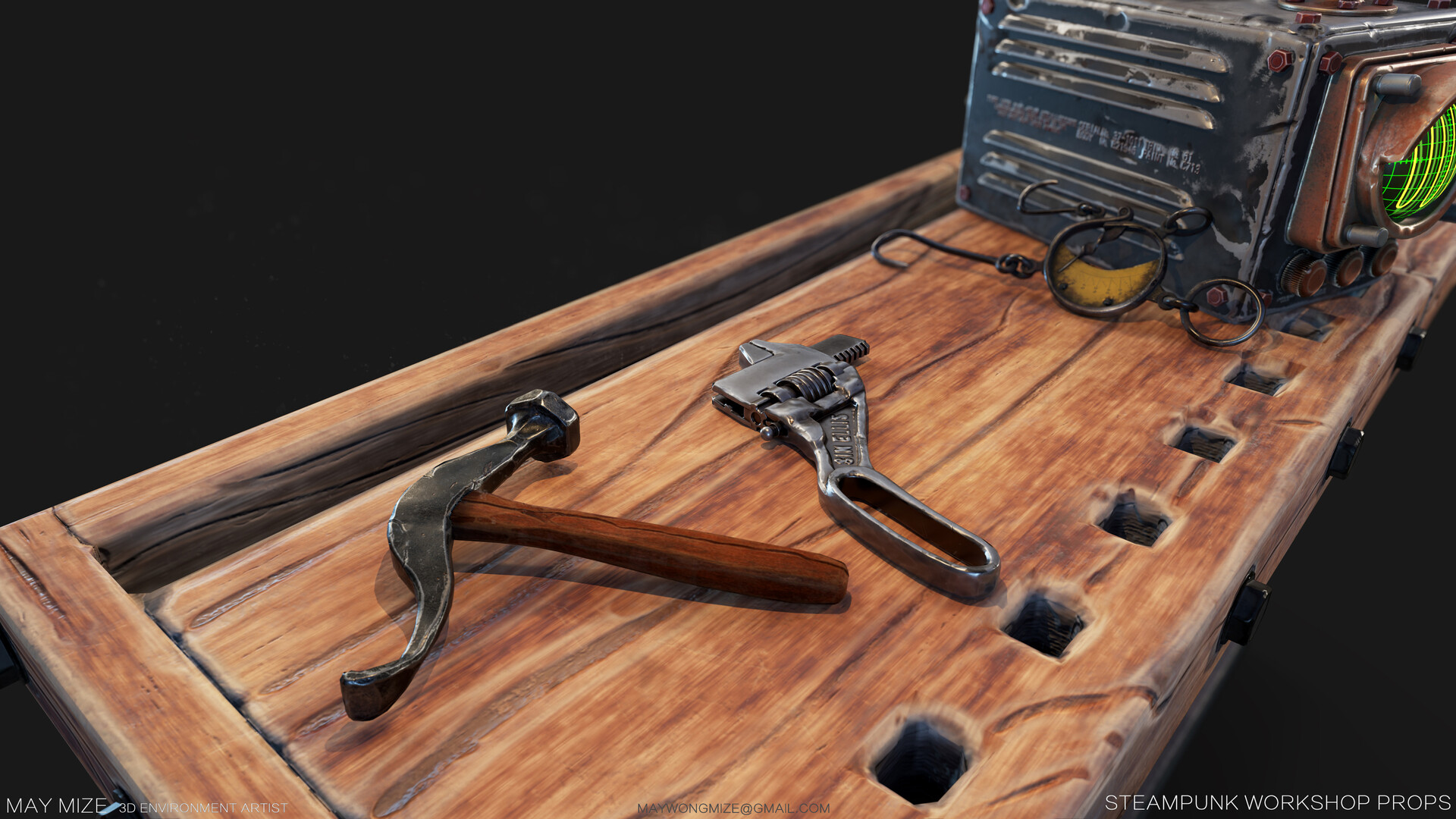 May Mize - Steampunk Workshop Props