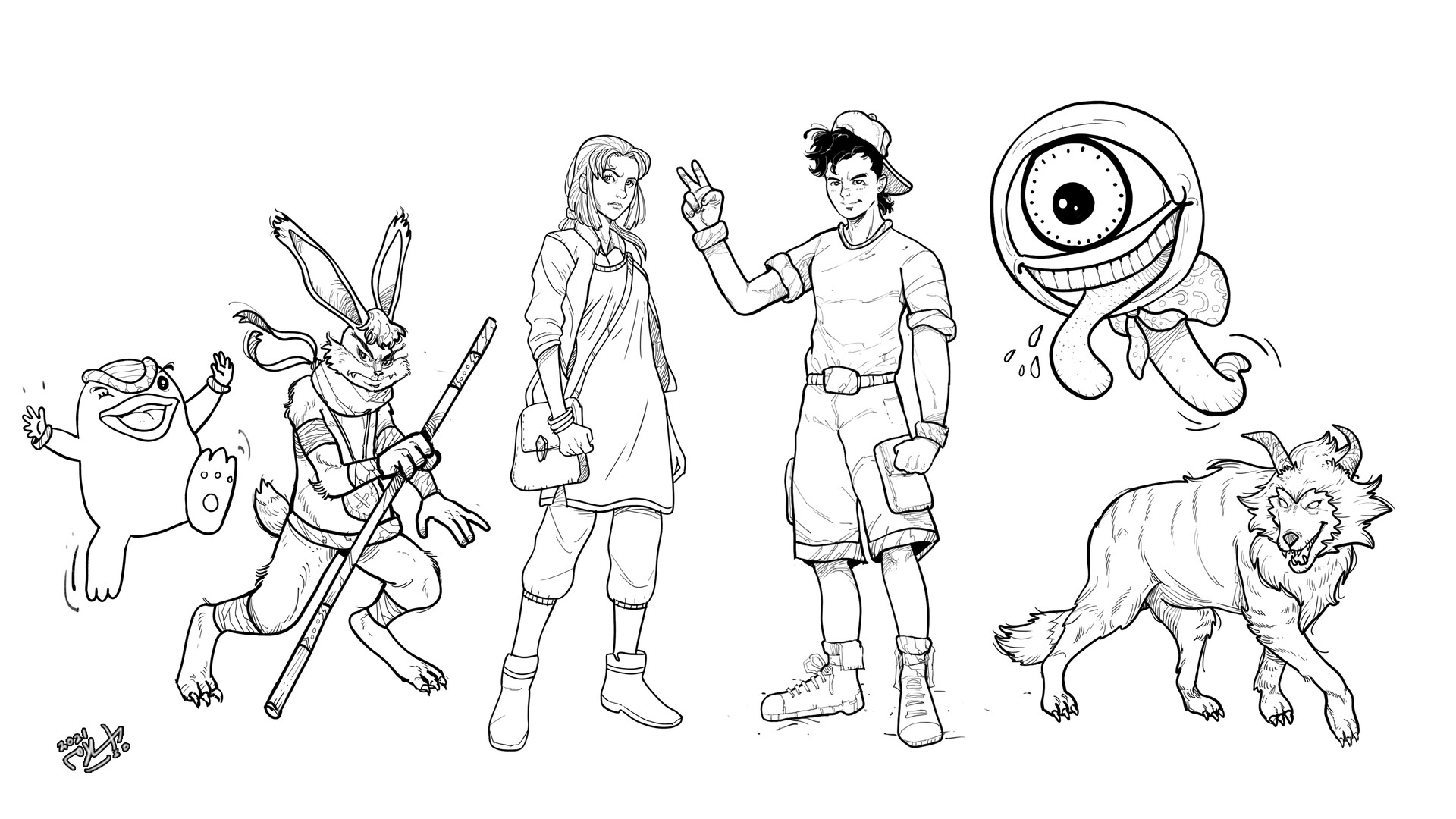 monster rancher coloring pages