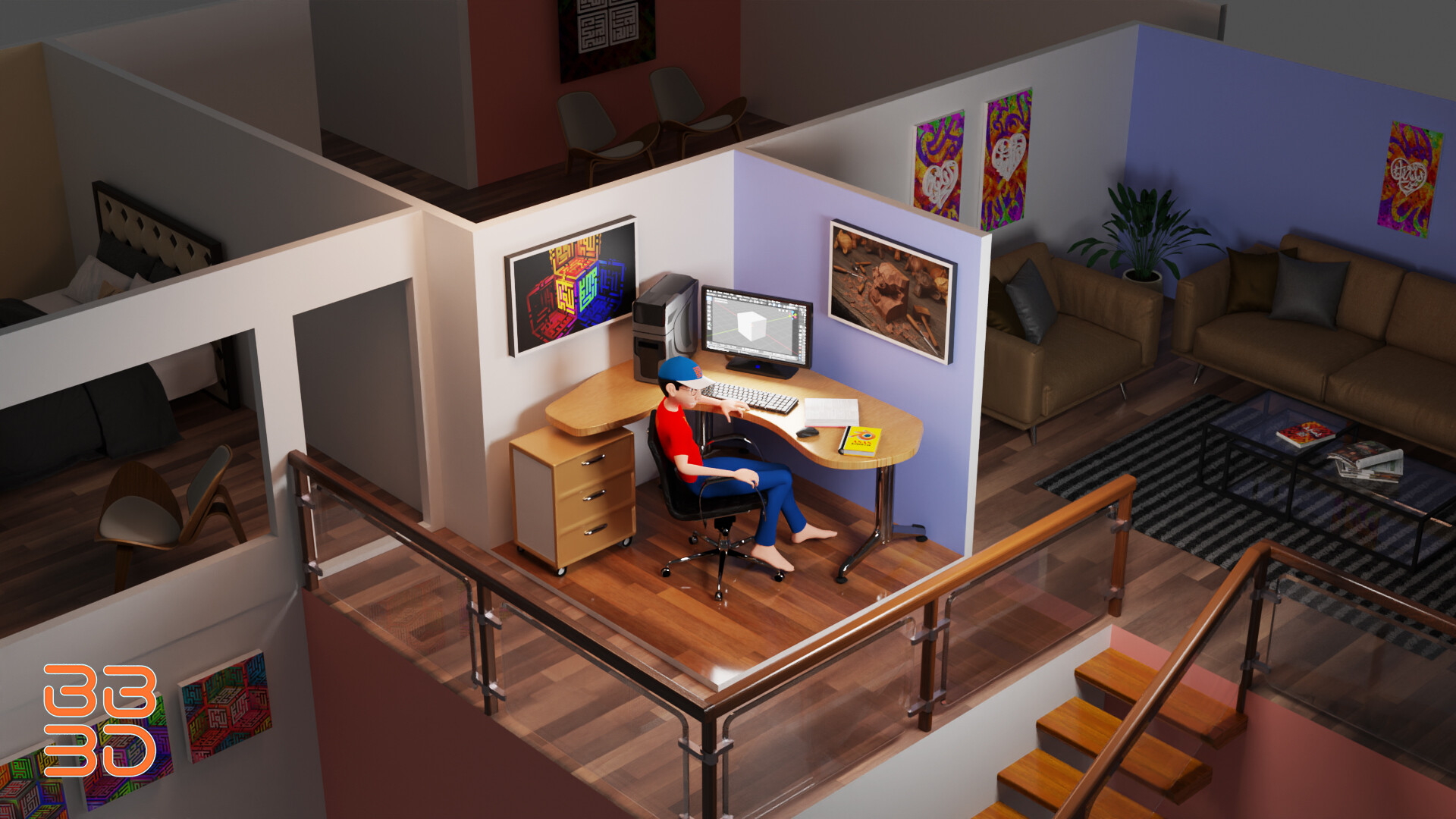 ArtStation - BB3D Blender Cube Challenge 03