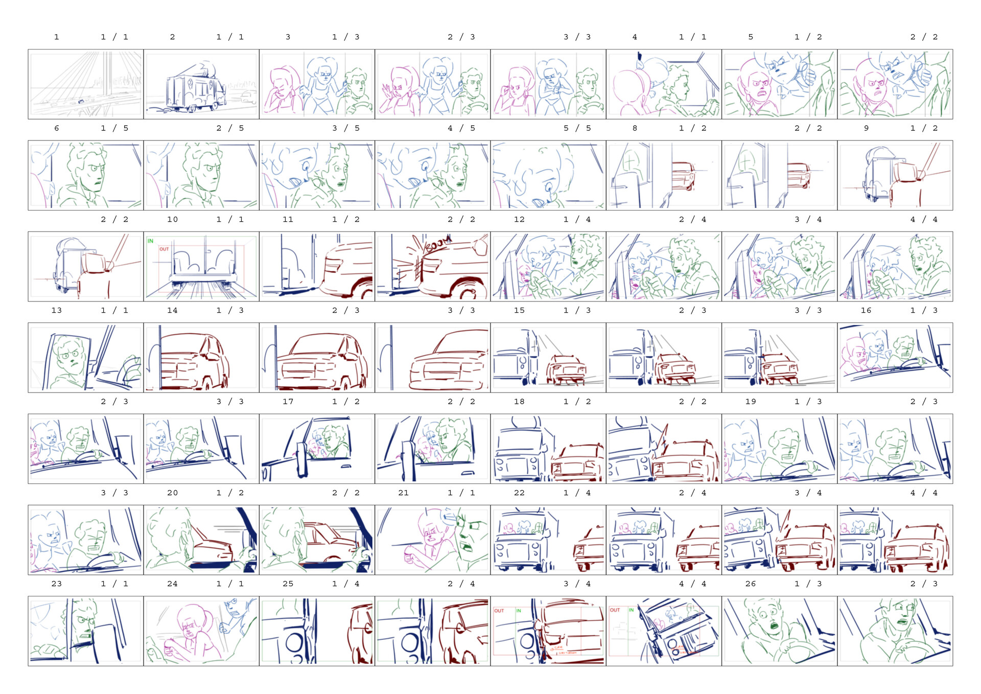 Sevan Selvadjian - Portfolio - [Storyboard] Chase Sequence - Animatic