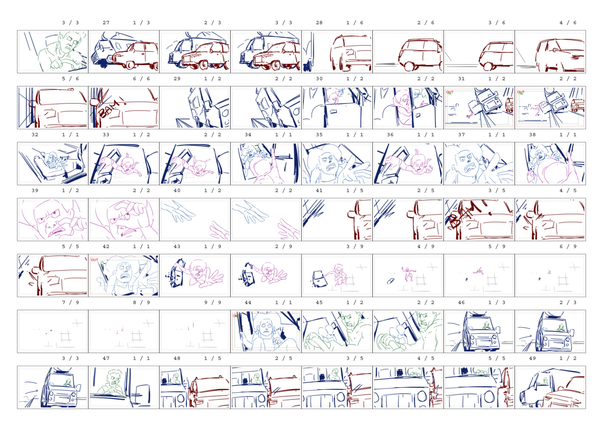 Sevan Selvadjian - Portfolio - [Storyboard] Chase Sequence - Animatic