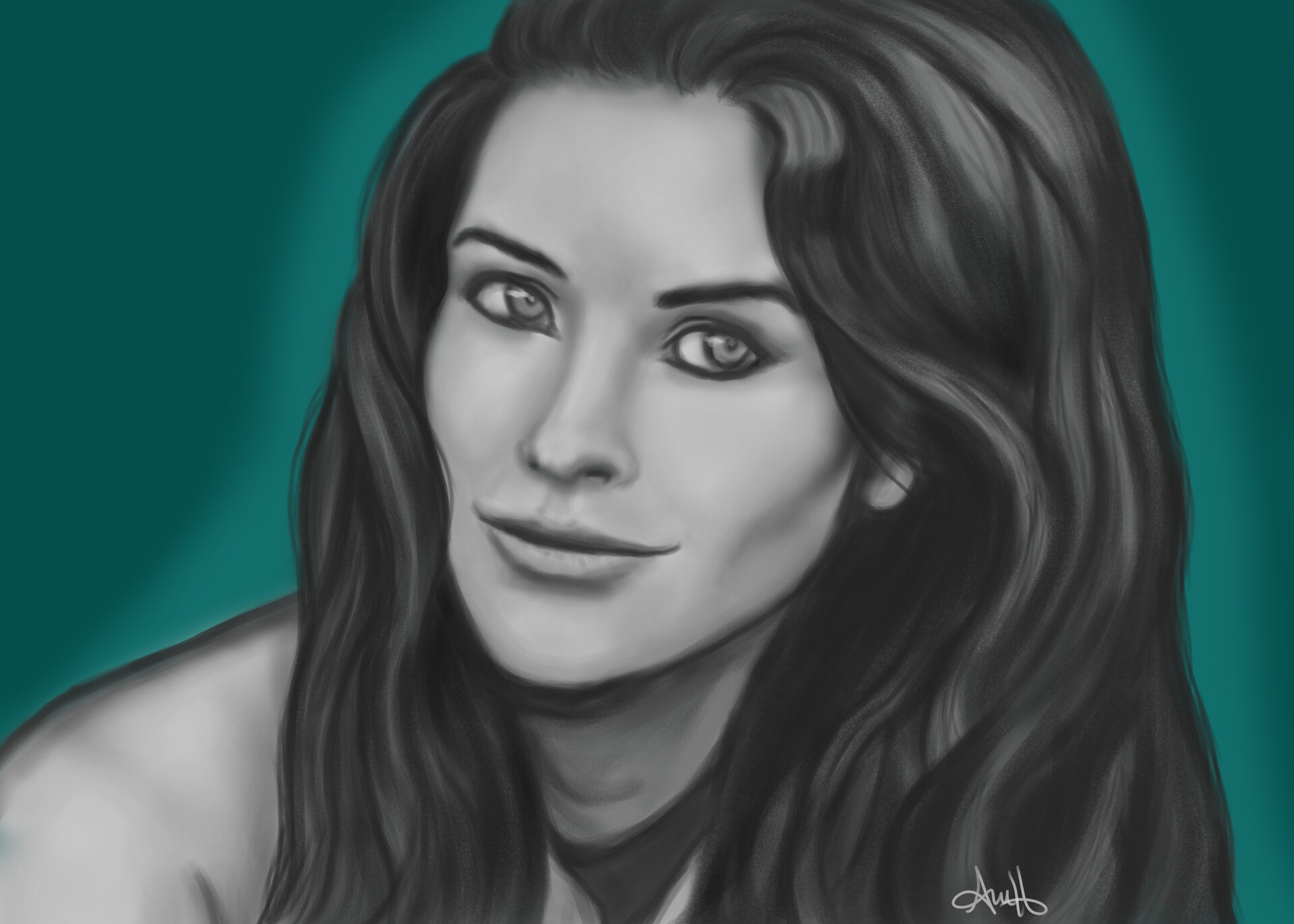 ArtStation - Rian in Greyscale