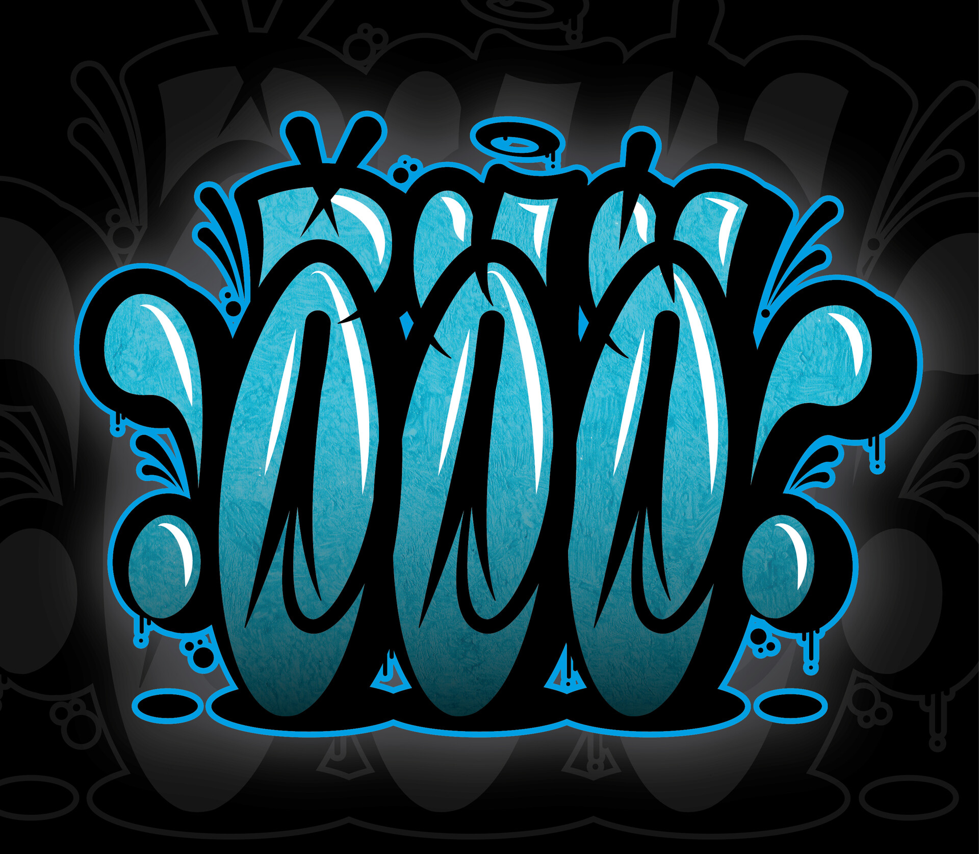 ArtStation - Digital graffiti throw-up RSK