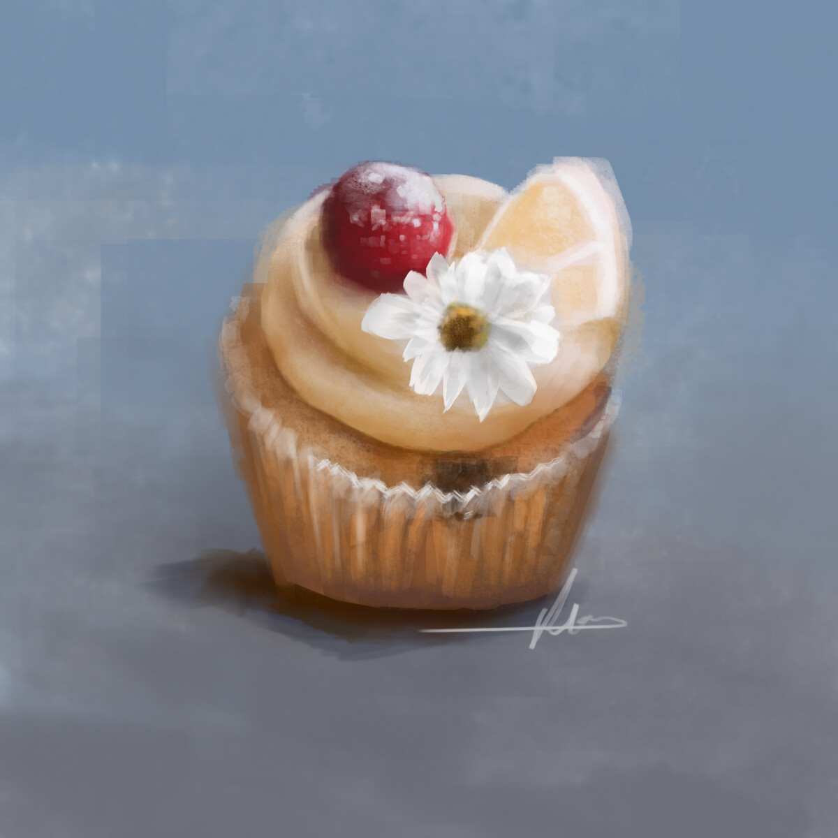 ArtStation - Cupcake digital painting artwork