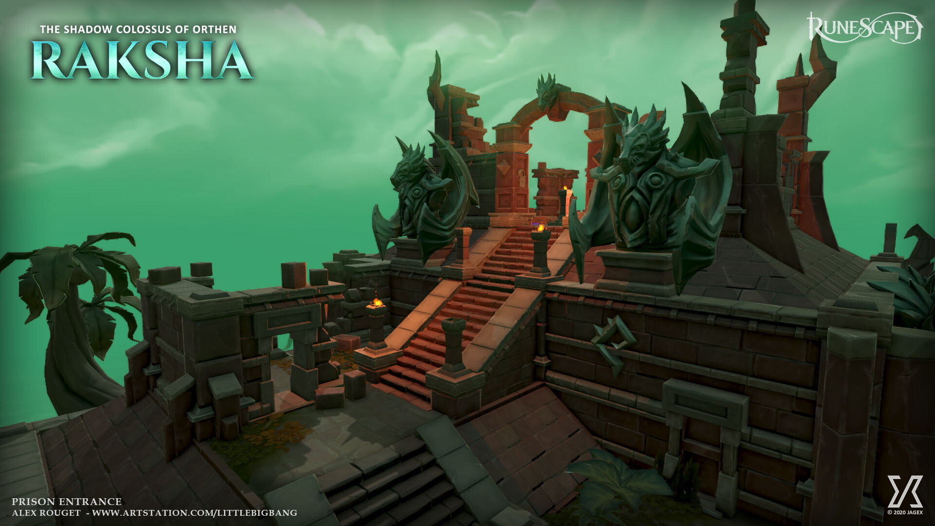 Alex Rouget - Runescape - Raksha the Shadow Colossus of Orthen