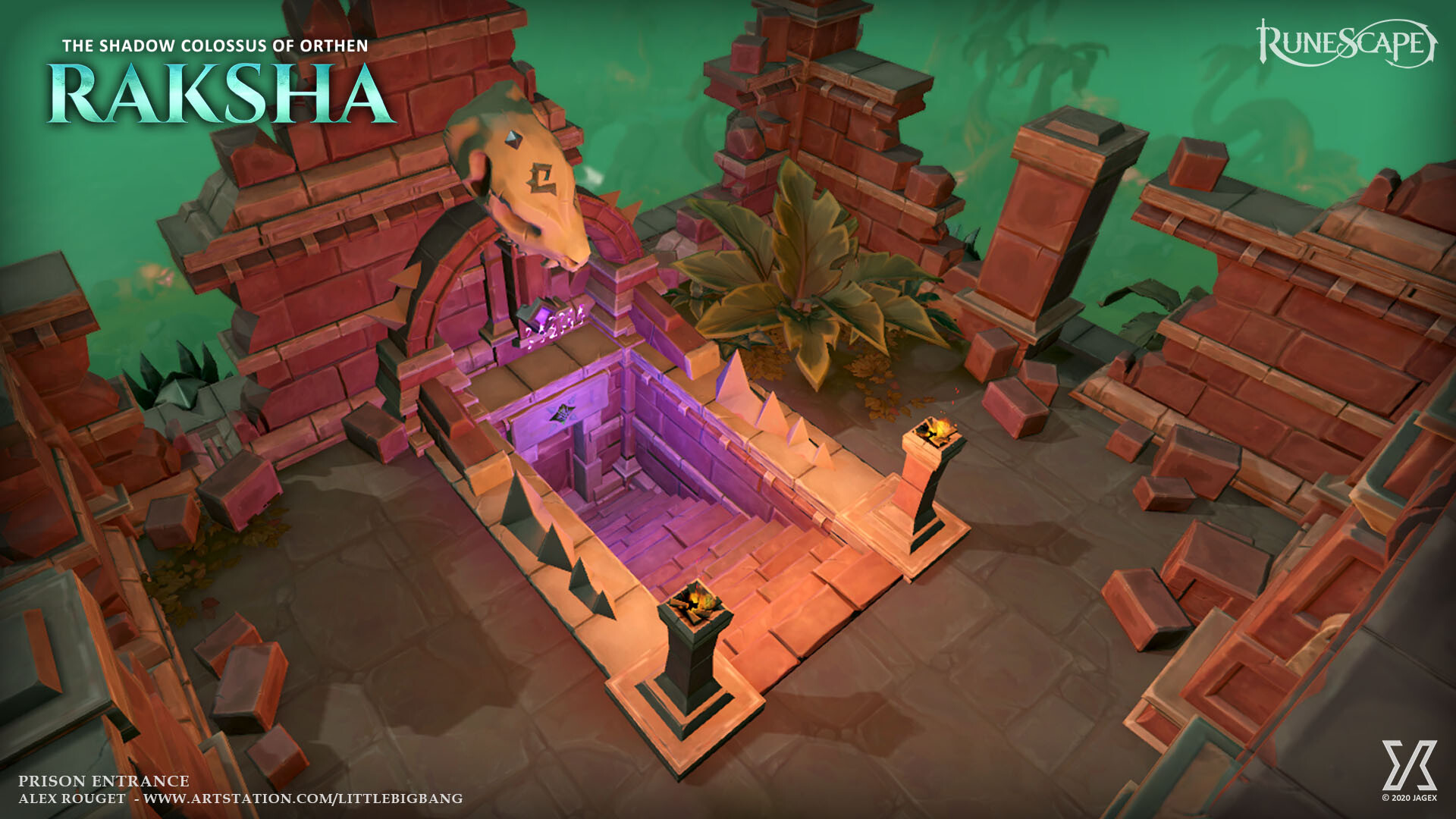 Alex Rouget - Runescape - Raksha the Shadow Colossus of Orthen