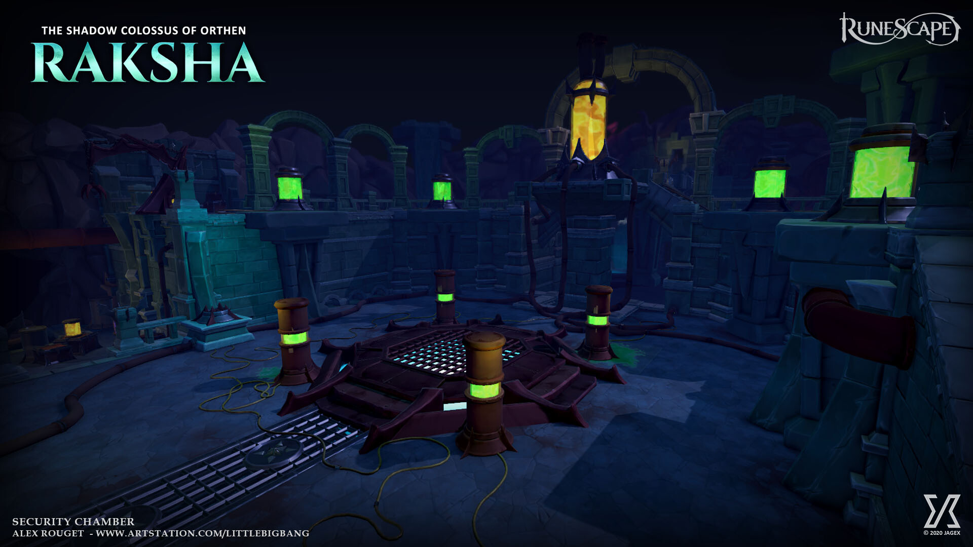 Alex Rouget - Runescape - Raksha the Shadow Colossus of Orthen