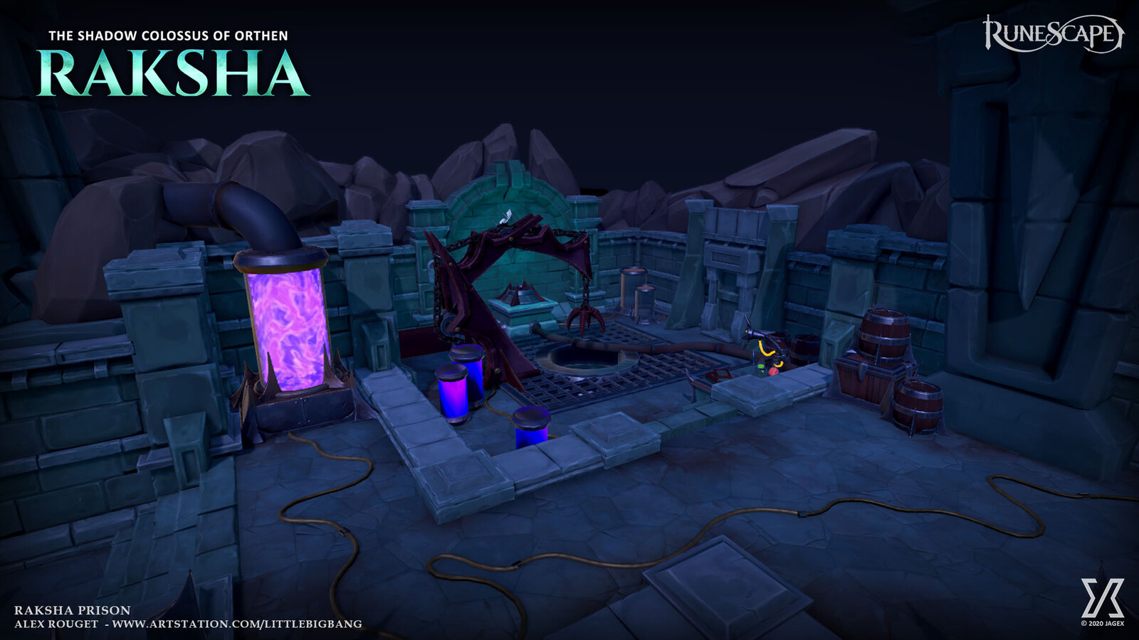 Alex Rouget - Runescape - Raksha the Shadow Colossus of Orthen