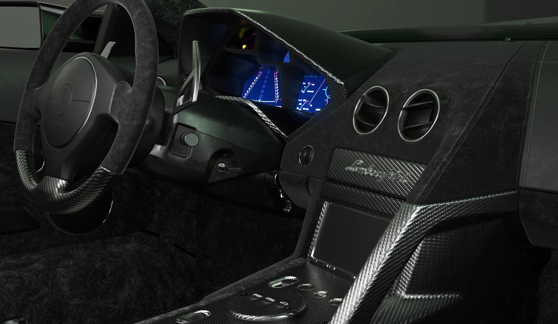 Lamborghini Reventon Speedometer