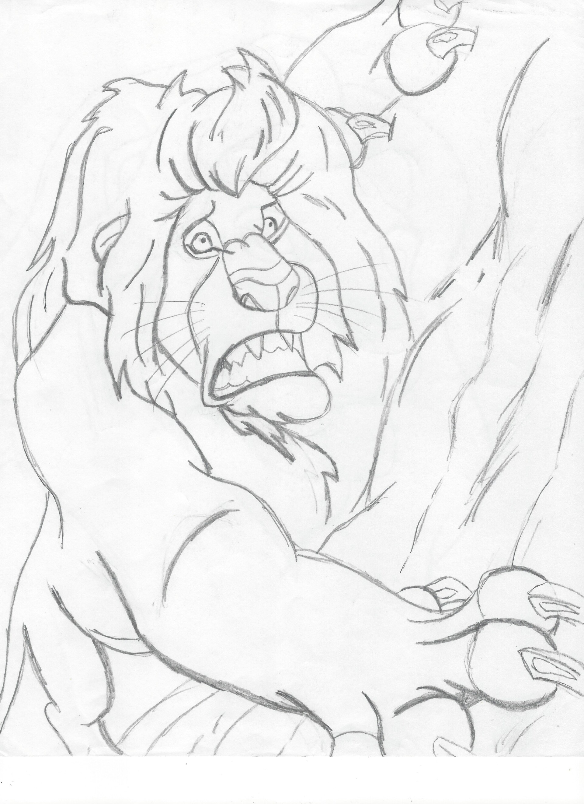the lion king coloring pages mufasa dies