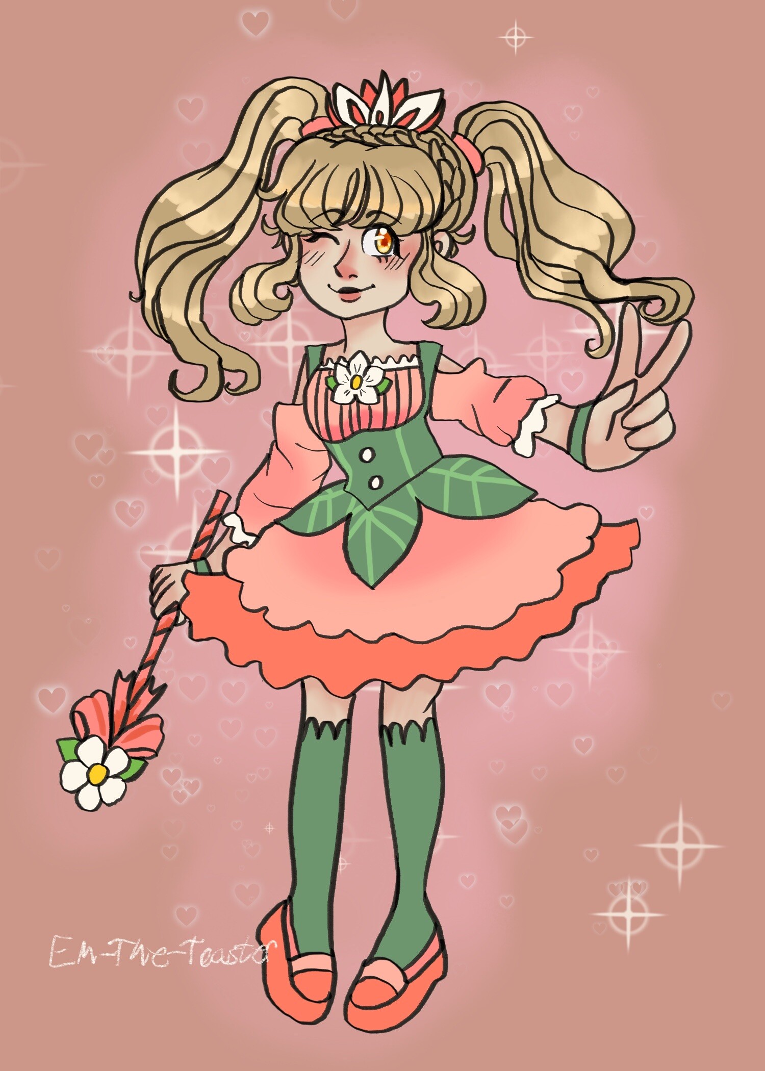 ArtStation - Flower Magical Girl