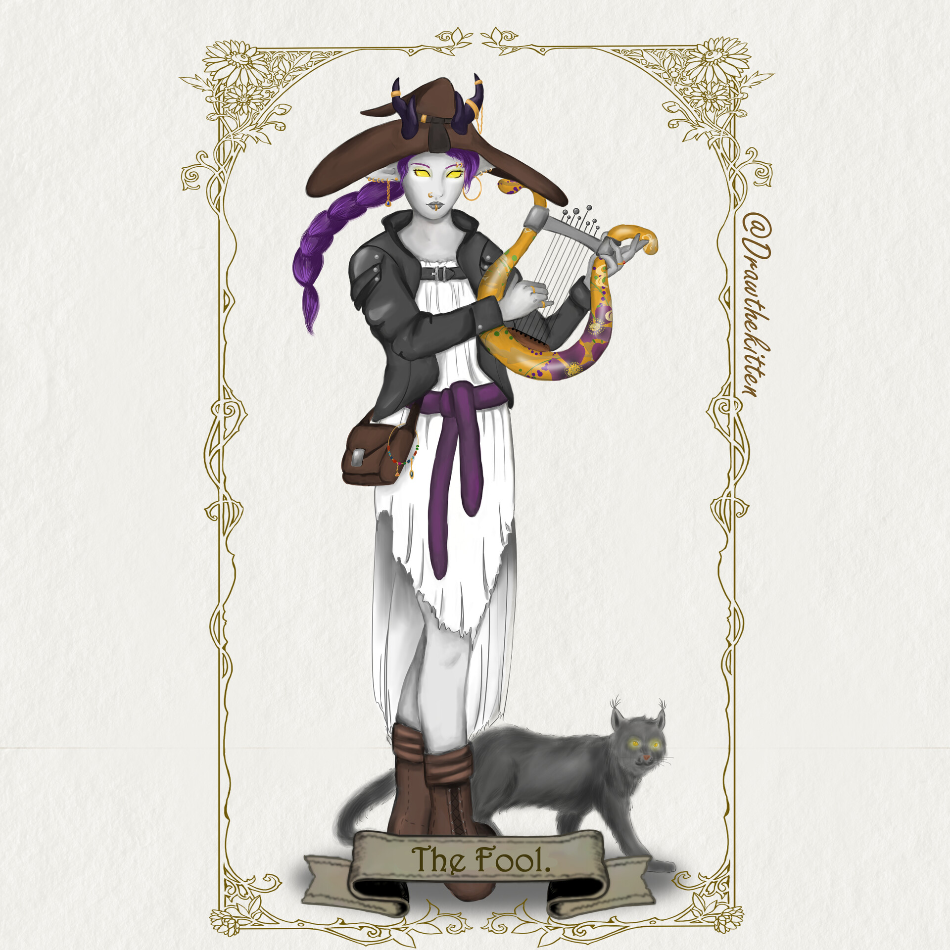 ArtStation - D&D tiefling character design