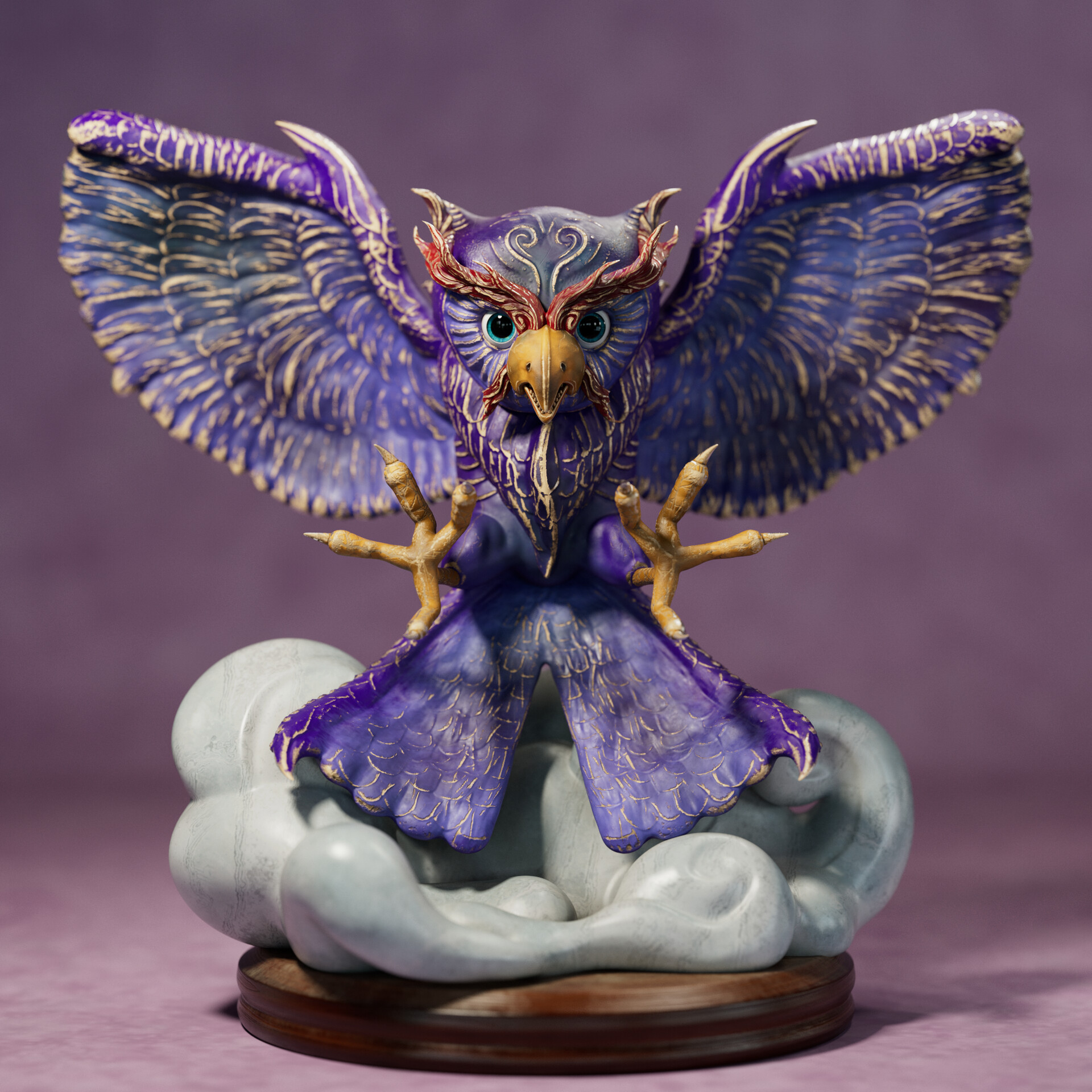 ArtStation - Fantasy Owl Statue