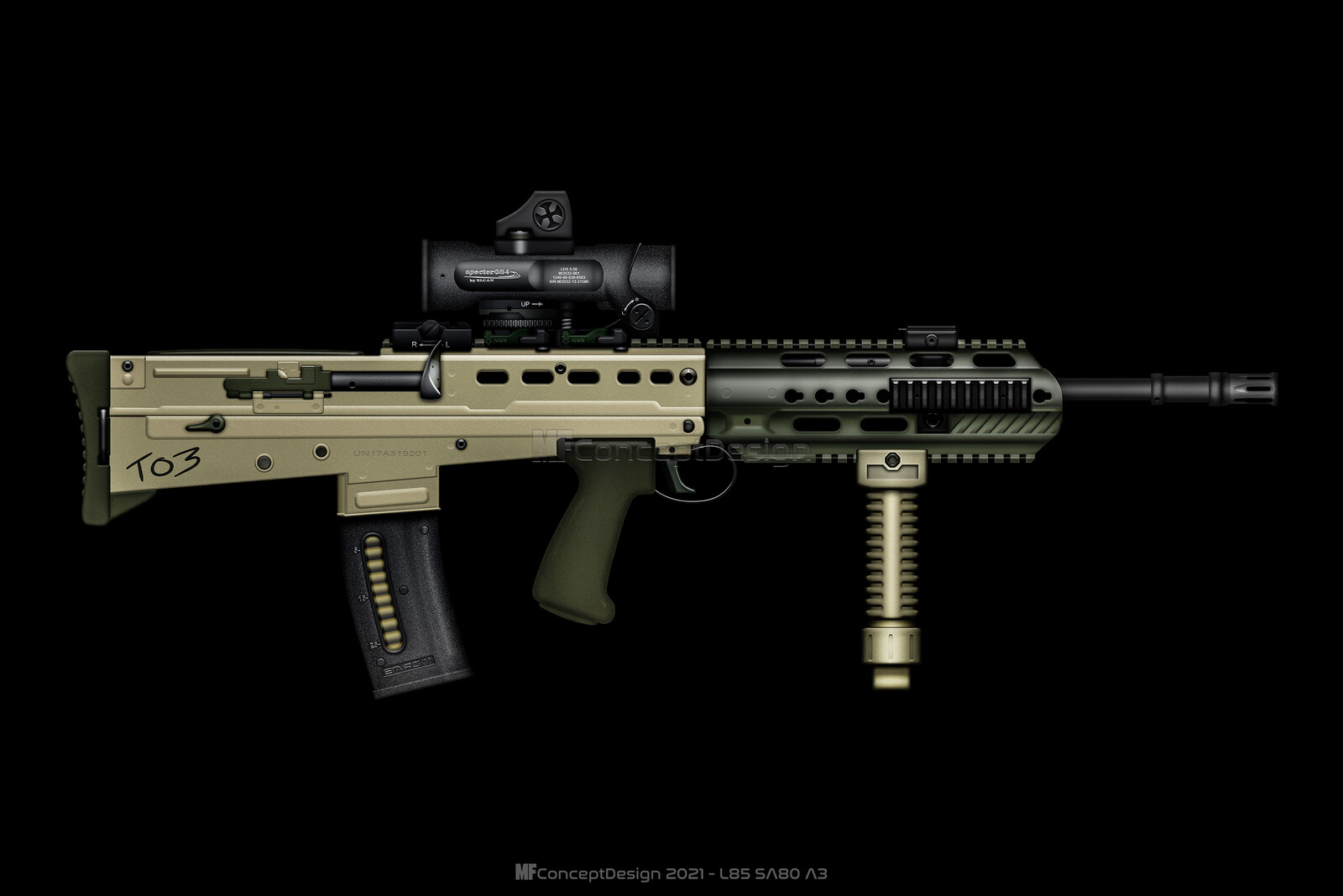 Matthew Fountain - MFConceptDesign 2021 - L85 SA80 A3