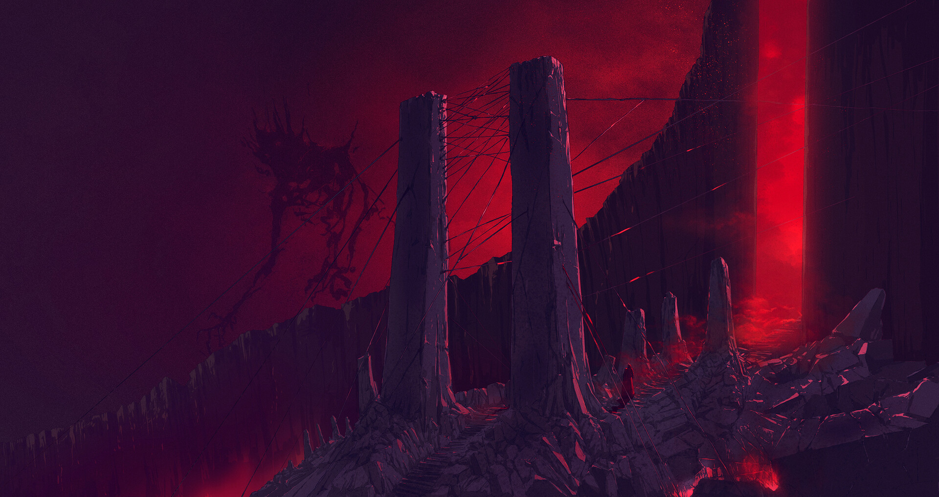 ArtStation - Gate of hell - environment concept for comic