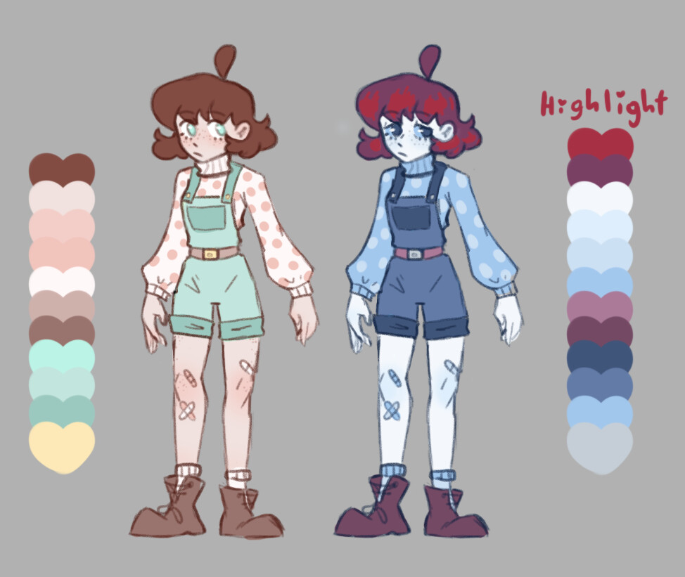 ArtStation - Kid Evelyn Color-Reference Sheet