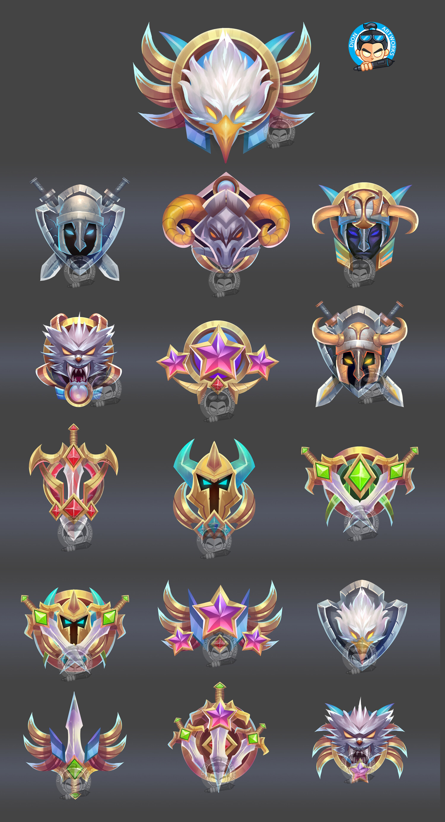ArtStation - RPG Game Badges