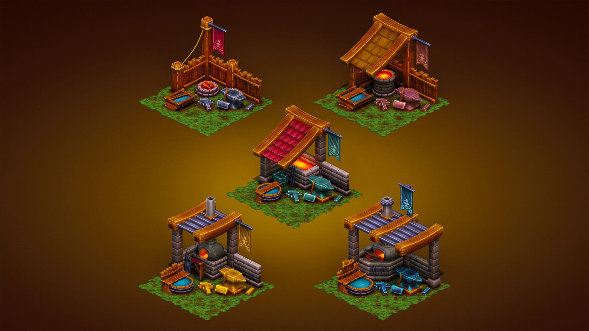 ArtStation - Building Concept - Blacksmith Shop