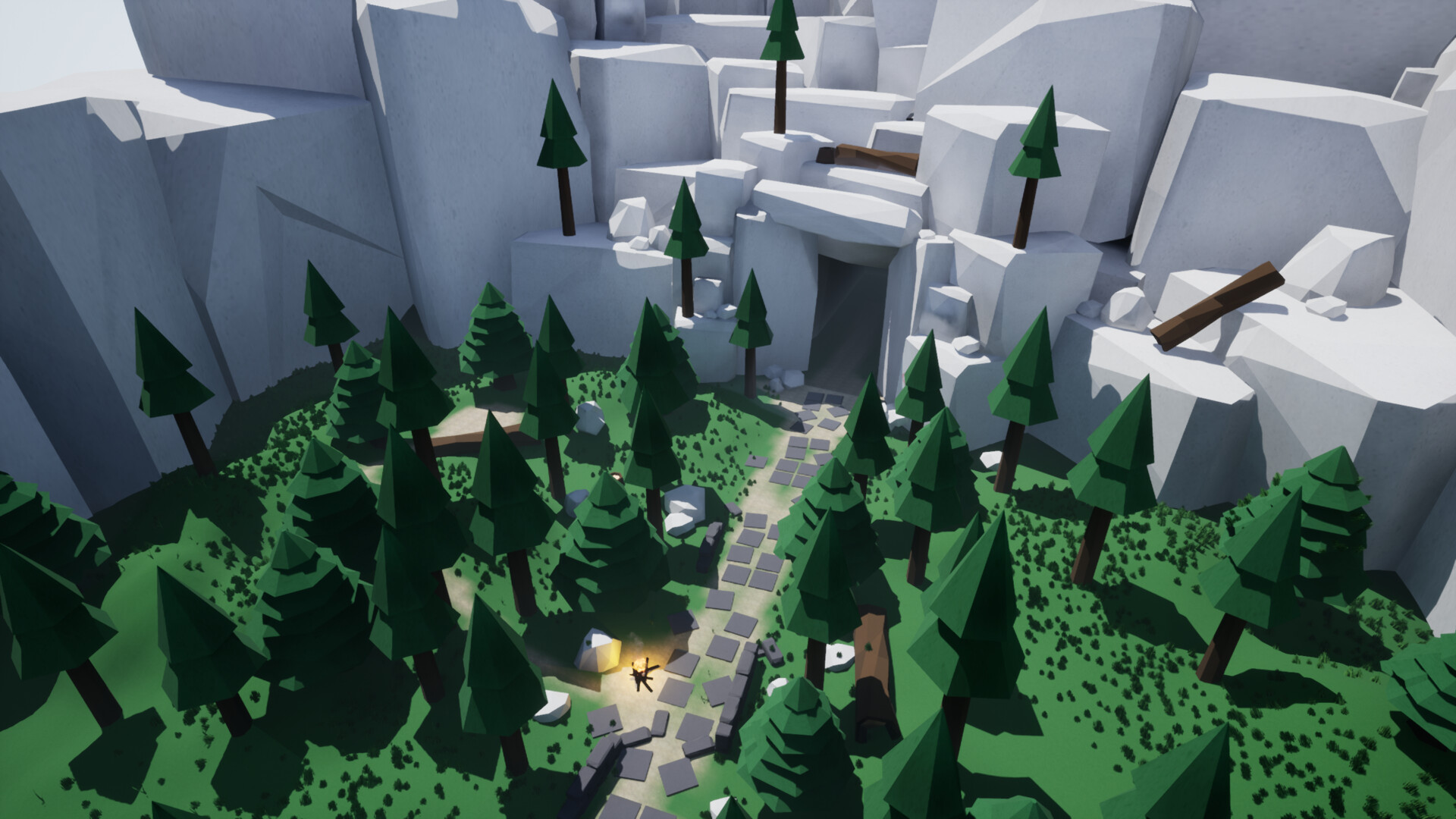 ArtStation - Low Poly Forest Scene