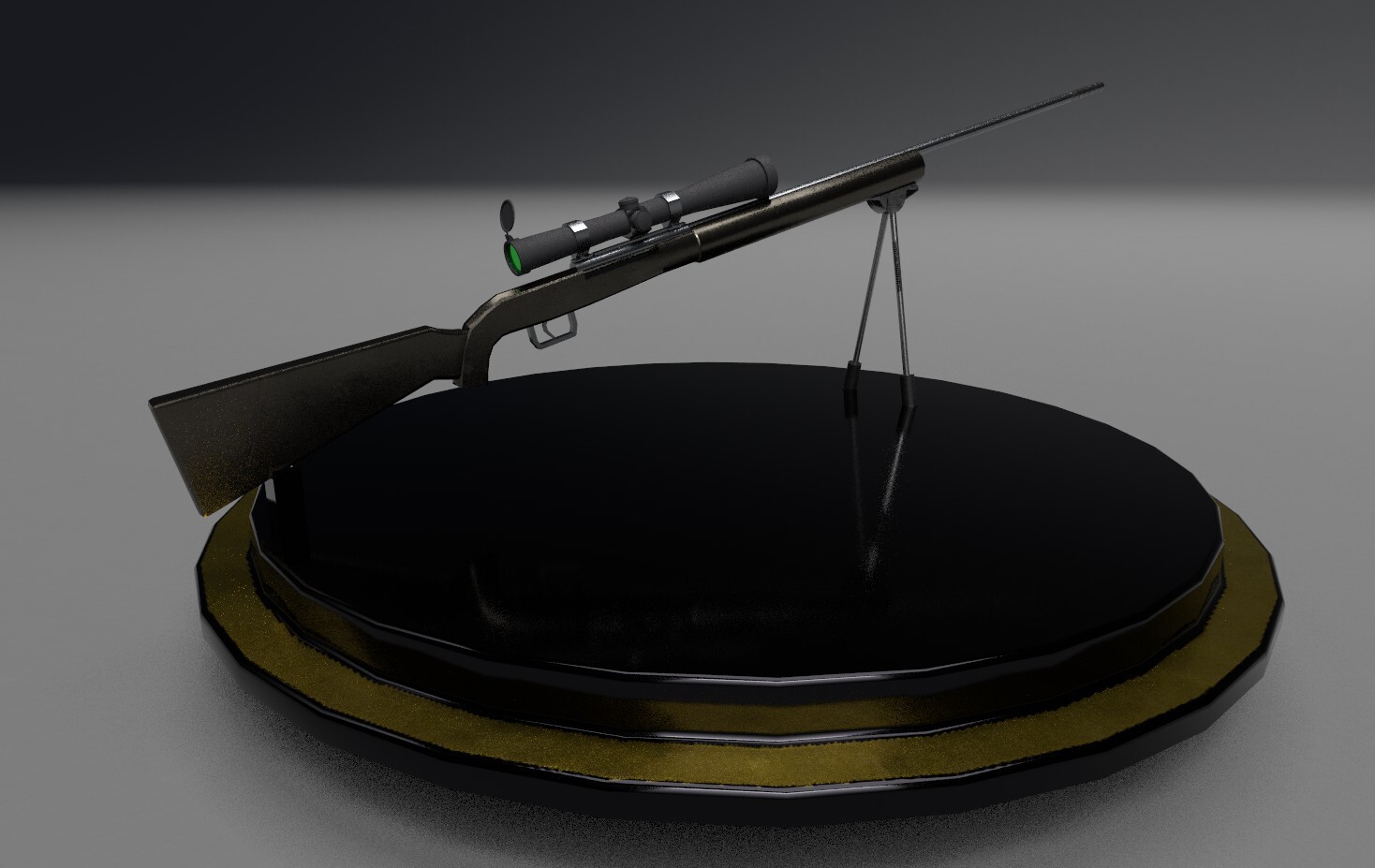 ArtStation - Low poly sniper rifle wip