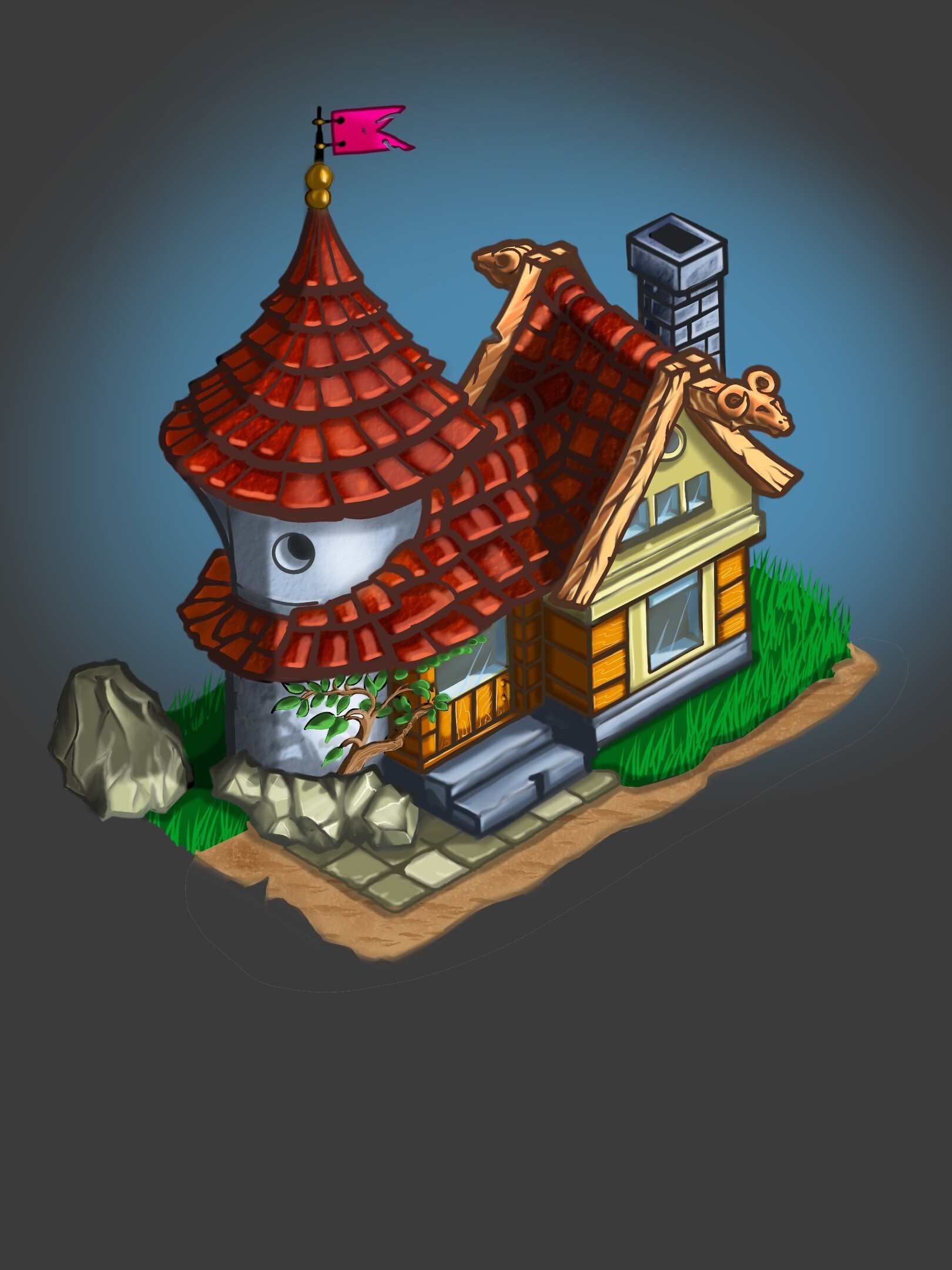 ArtStation - Isometric house