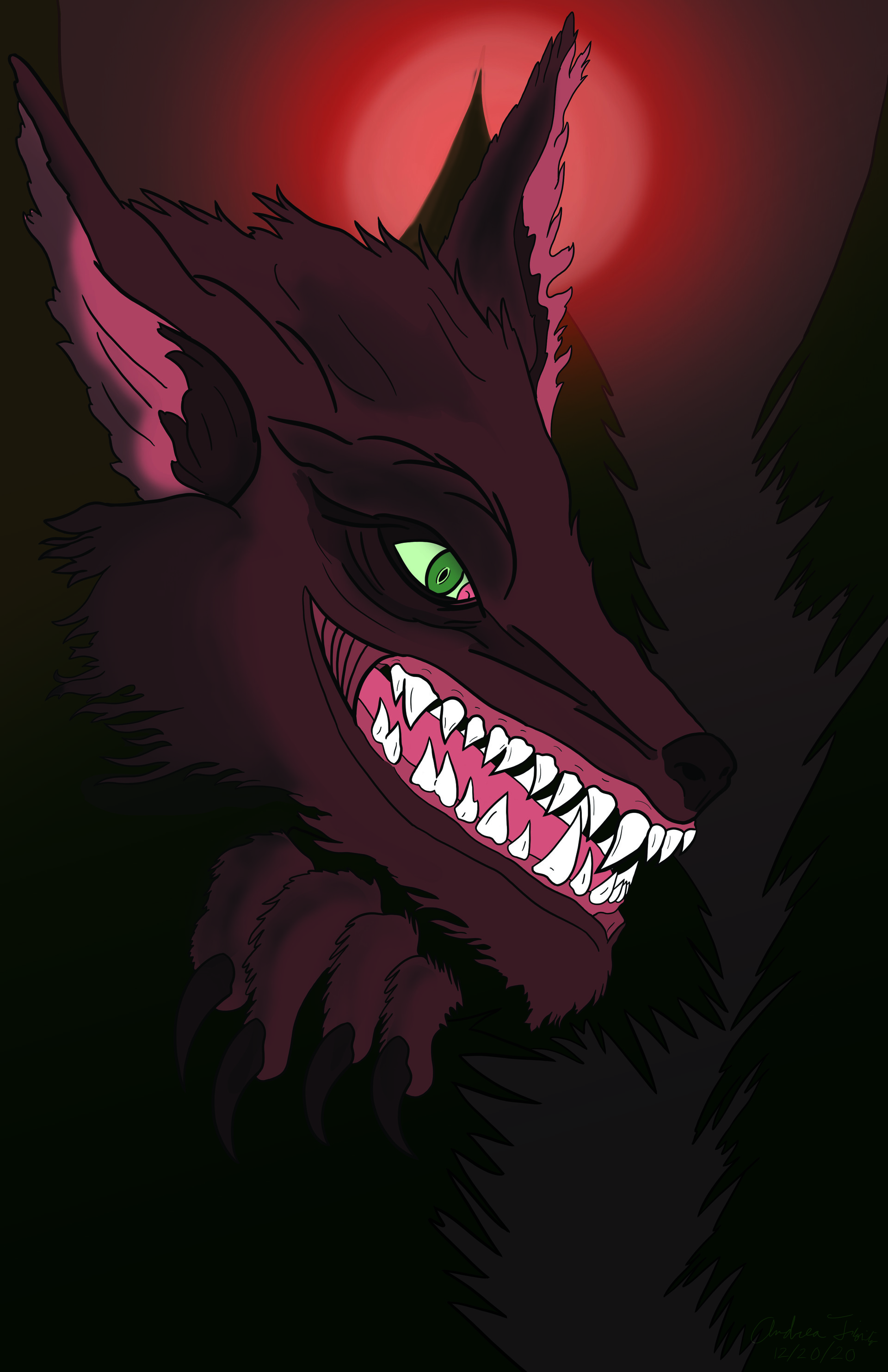 ArtStation - Red Werewolf