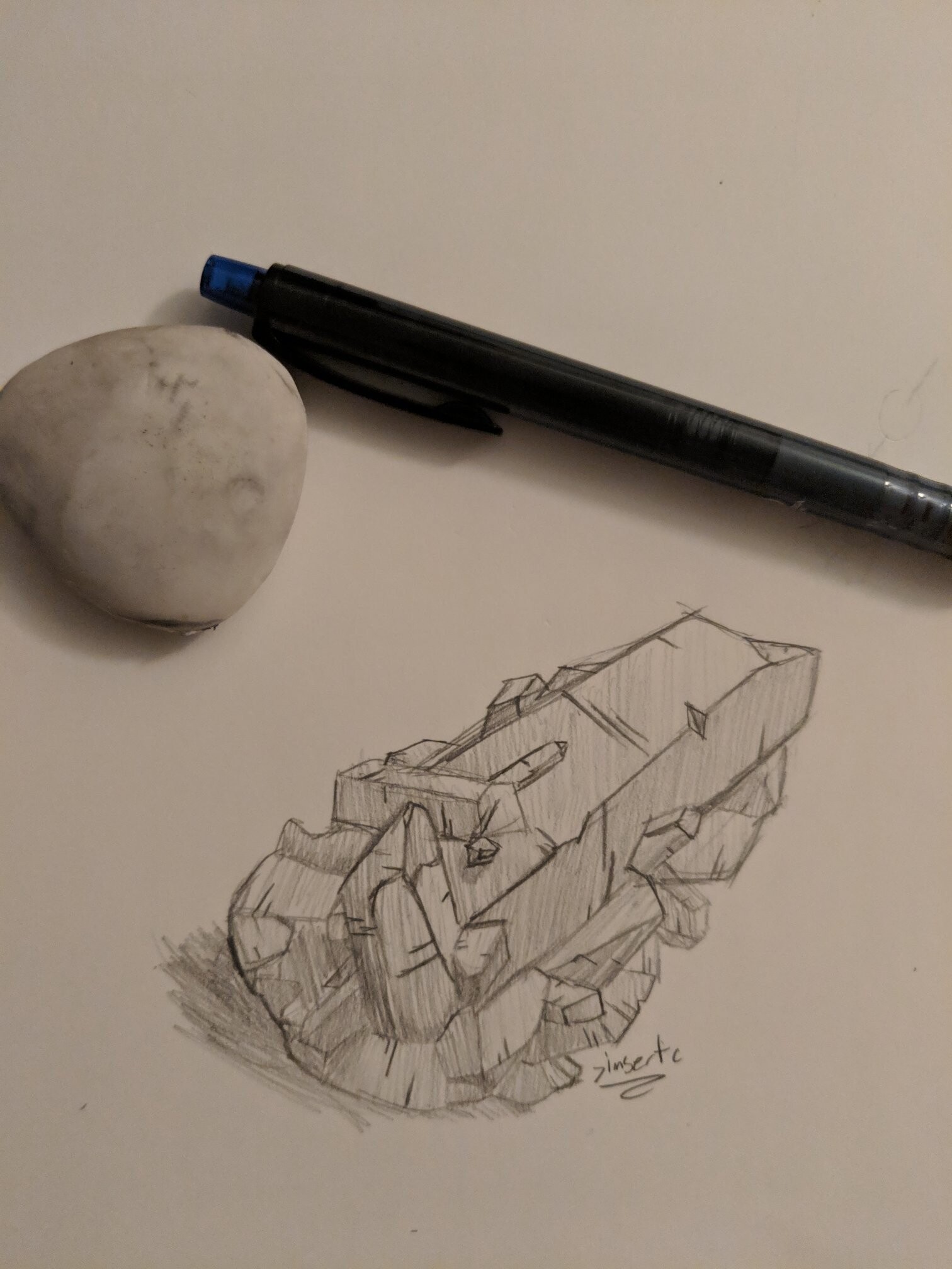 ArtStation - crystal sketch